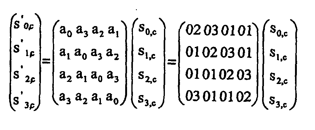 EP1514174B1 - Aes mixcolumn transform - Google Patents