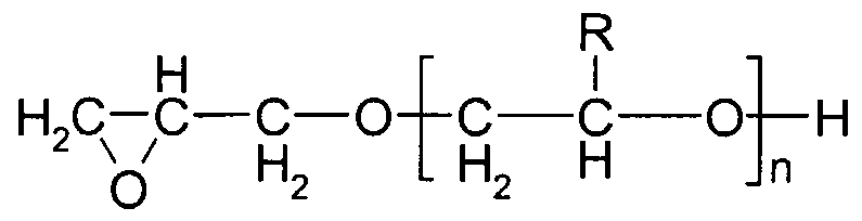 WO2002074832A1 - Adducts of polyalkylene glycol monoglycidyl ethers and ...