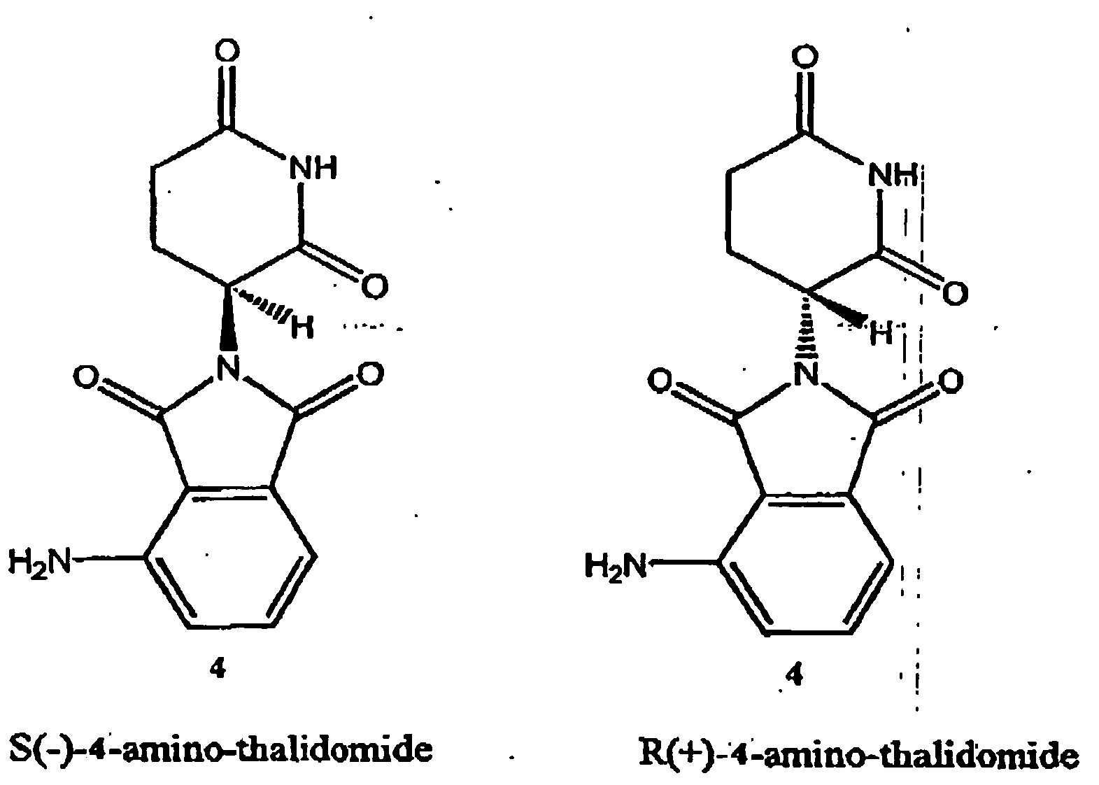 EP1353672B1 - Synthesis of 4-amino-thalidomide enantiomers - Google Patents