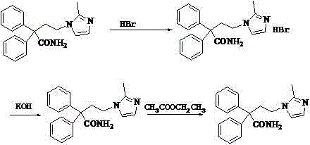 CN103351344A - Novel preparation method of imidafenacin intermediate ...