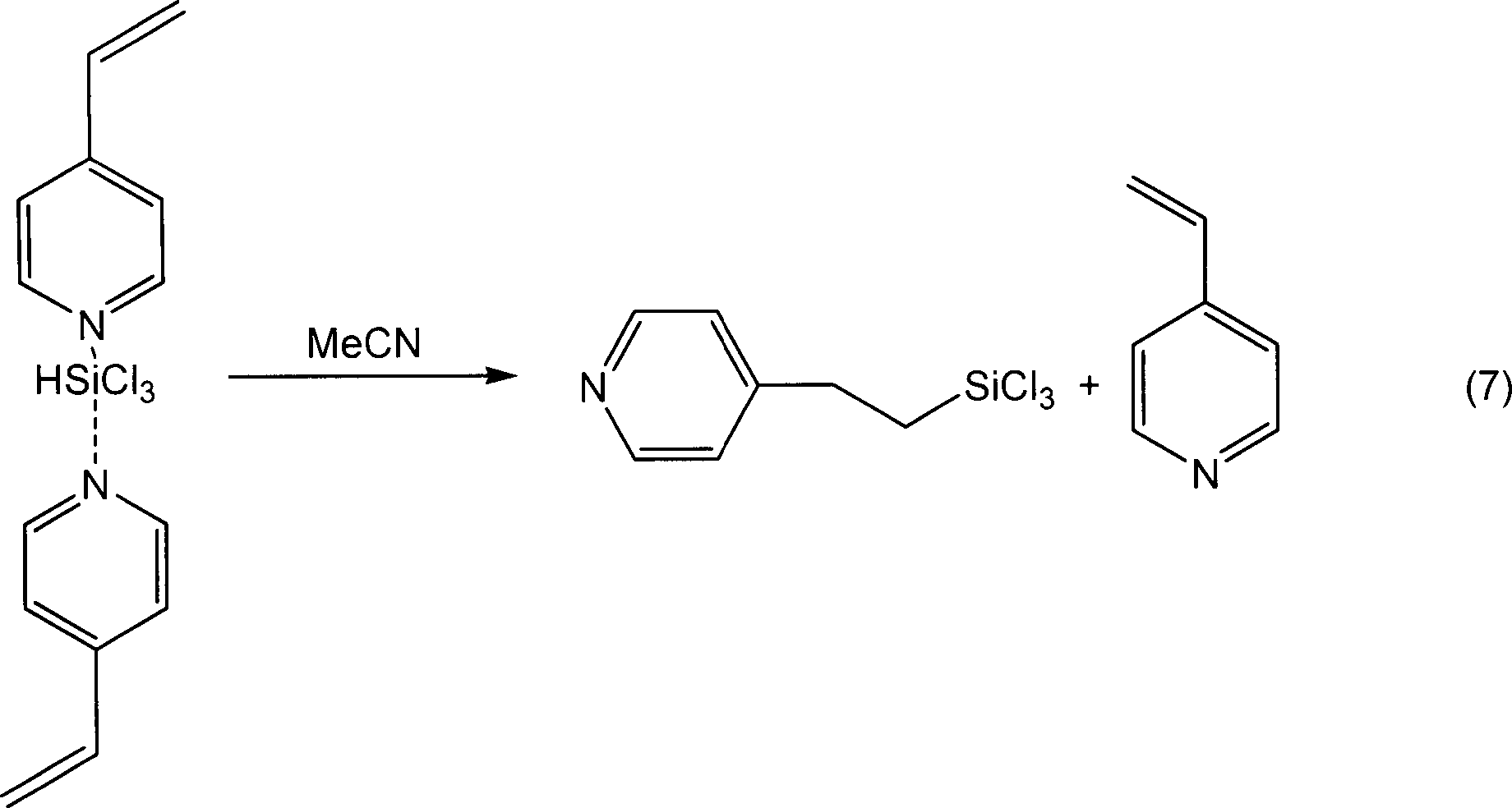 DE102008019858A1 - Preparing alkyltrichlorosilane compound comprises ...
