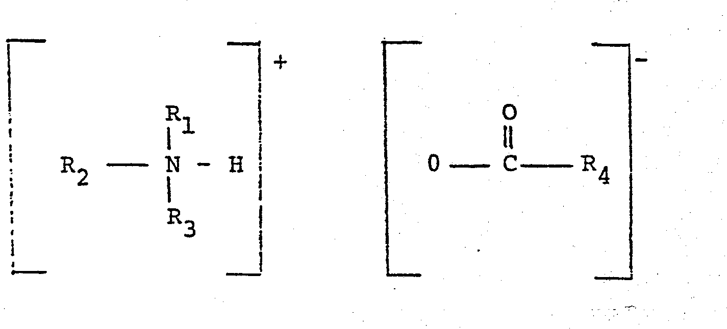 EP0126866A1 - Organic amine salt of an acid, manufacture and use as ...