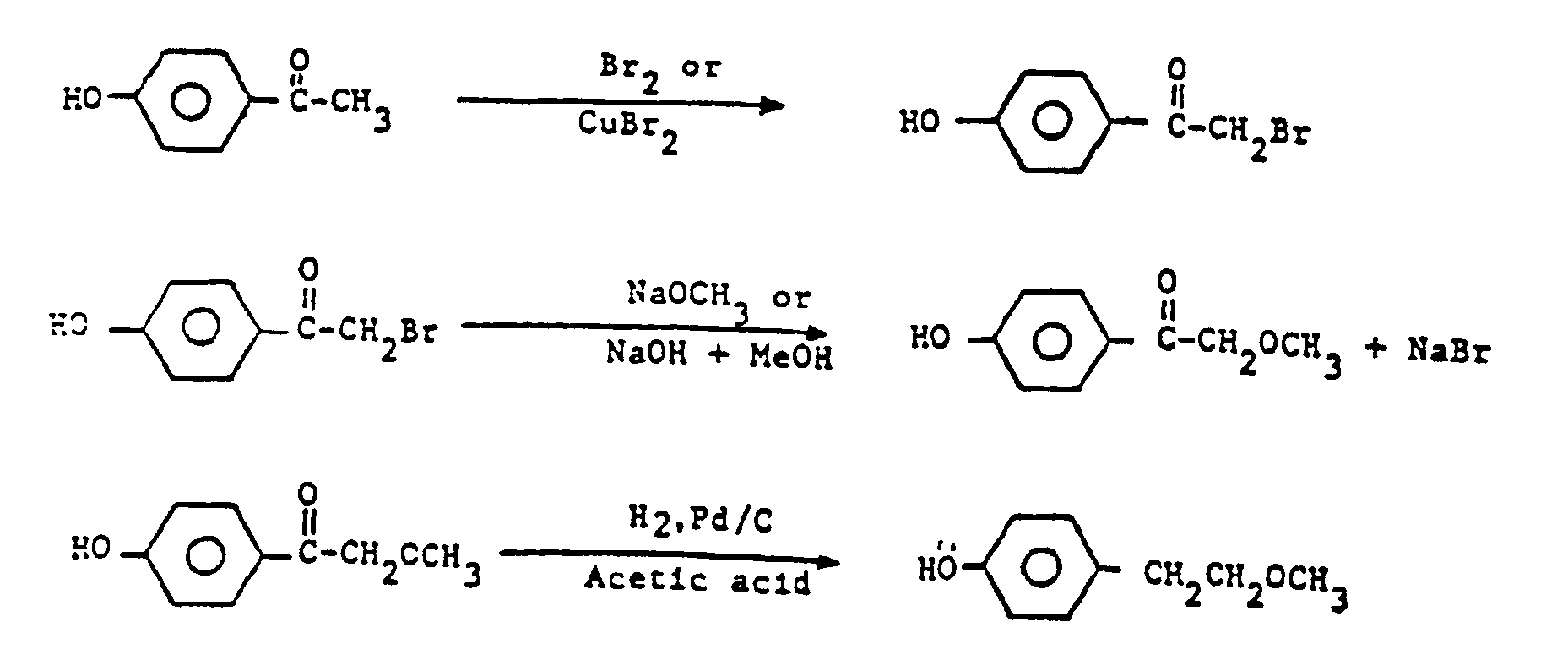 EP0449602A1 - Method for producing 4-(2'-methoxyethyl) phenol - Google ...