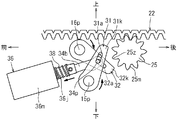 WO2012086314A1 - Rotation lock mechanism for gear - Google Patents