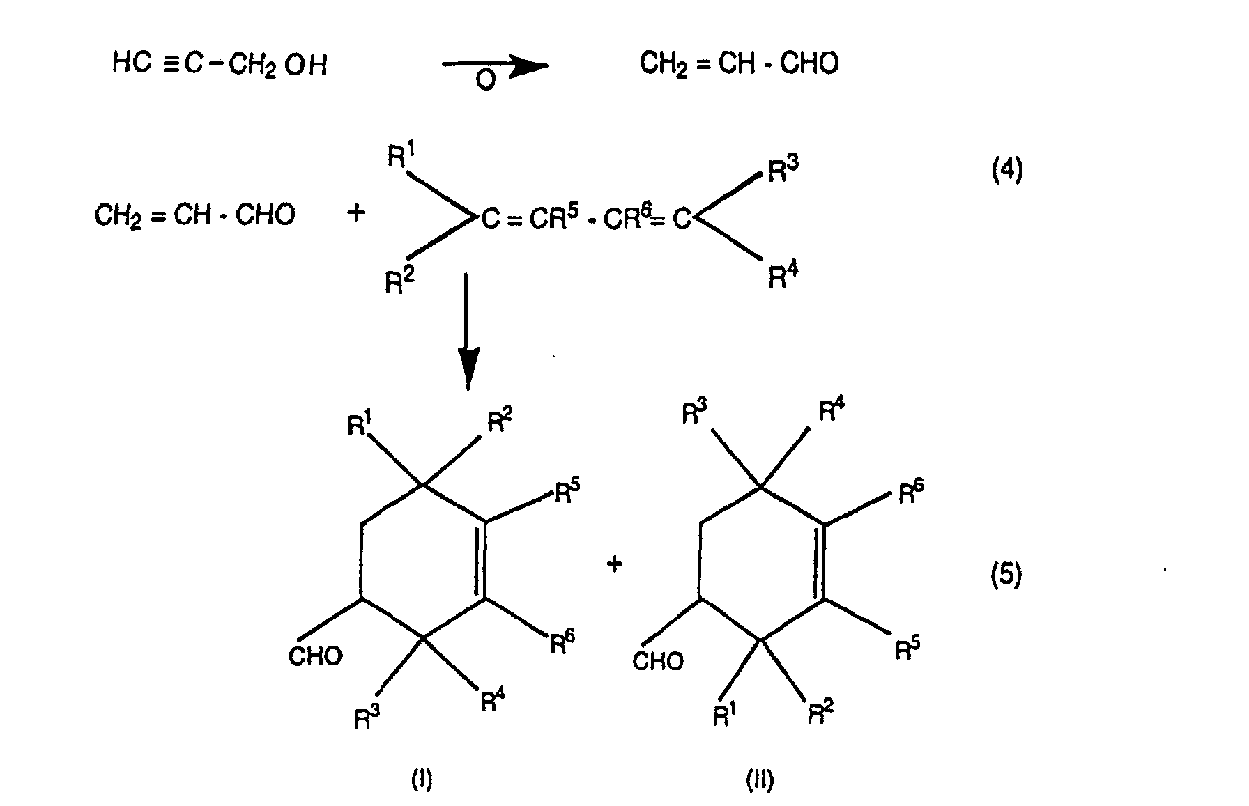 EP0952139B1 - Preparation of unsaturated aldehydes from propargyl ...