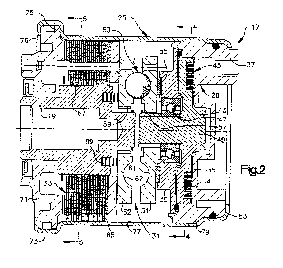 EP0985572A3 - Viscous actuated ball ramp clutch and improved housing ...