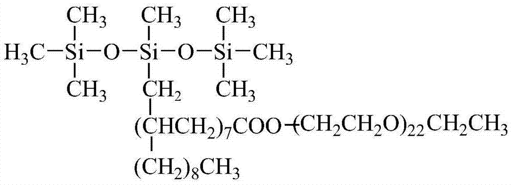 CN103638872A - Trisiloxane polyether-ester surfactant as well as ...