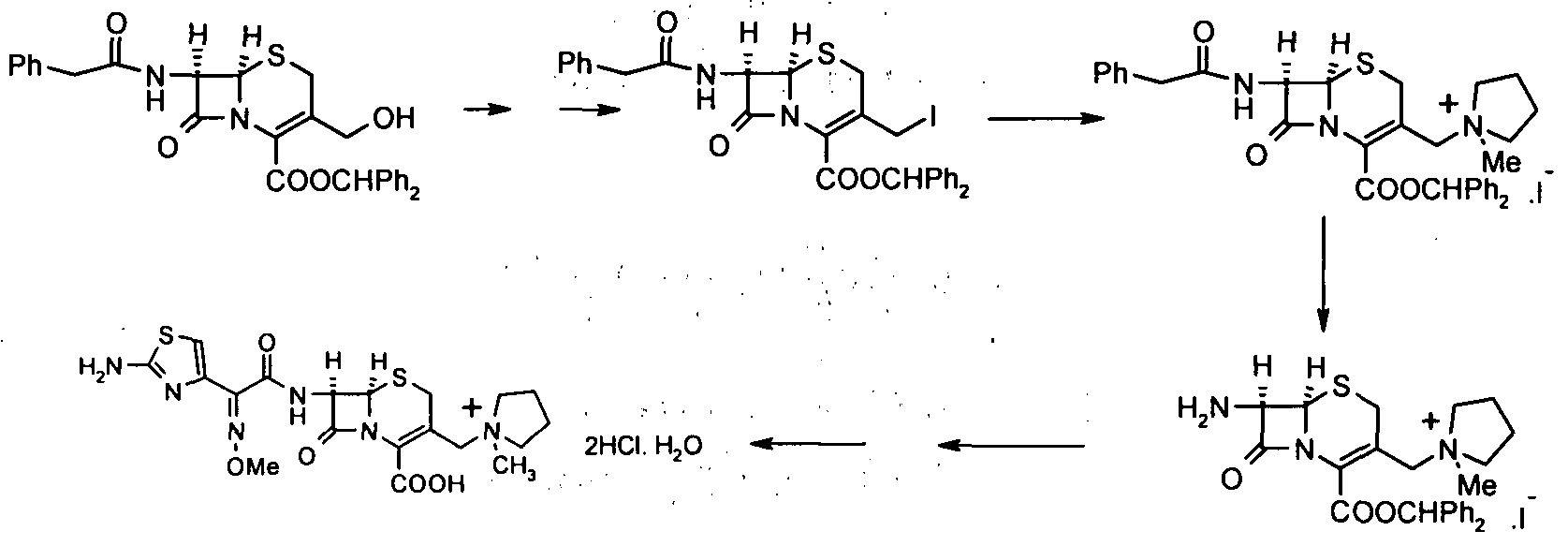WO2009004463A1 - Improved process for the preparation of cefepime ...