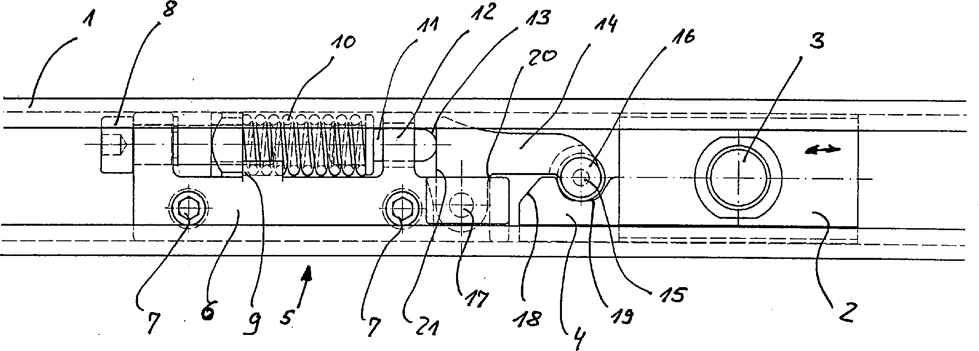 DE10300823B4 - Mechanical locking device - Google Patents