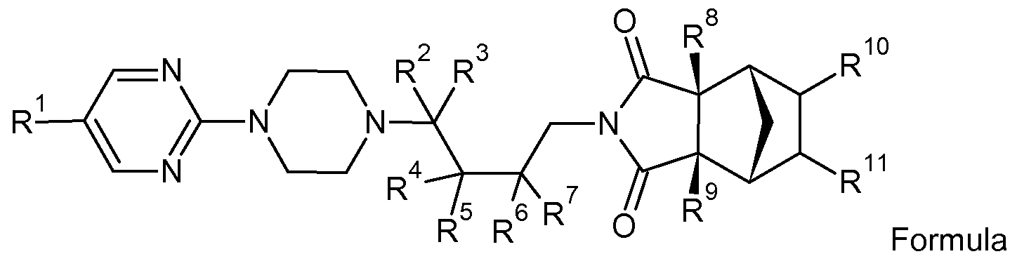 WO2012016569A1 - Deuterated tandospirone derivatives as 5-ht1a receptor ...