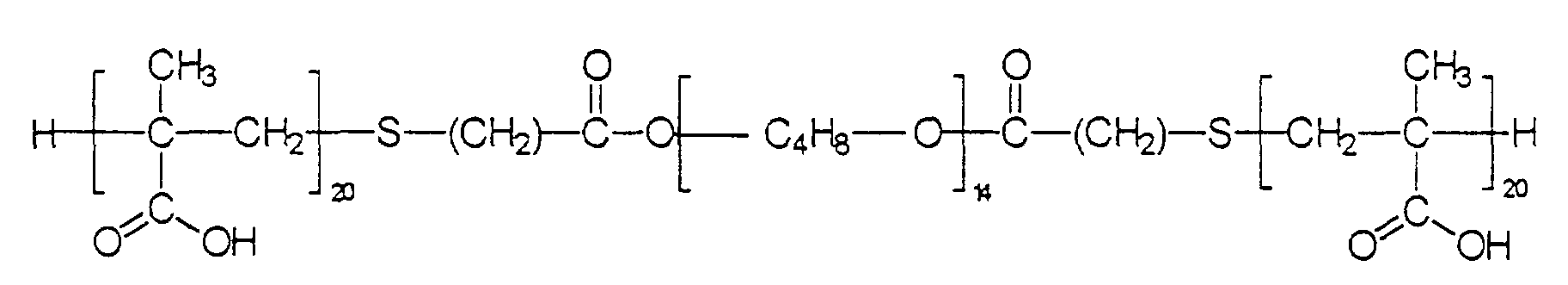 EP0859028B1 - Polymethacrylic acid -polyoxyalkylene block copolymer ...