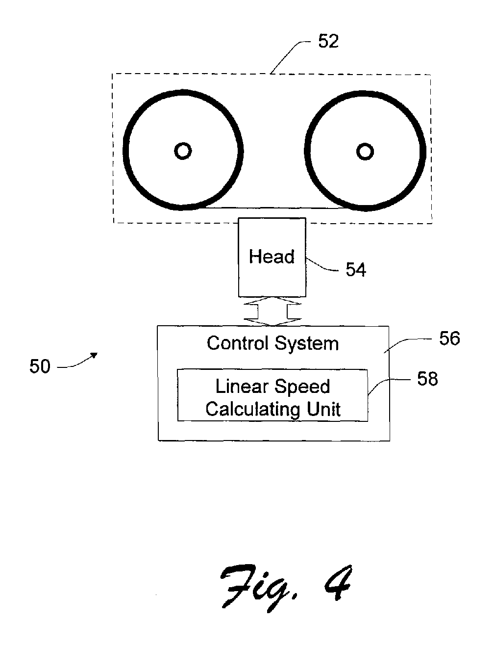 EP0940807A2 - Linear speed measurement independent of lateral position ...