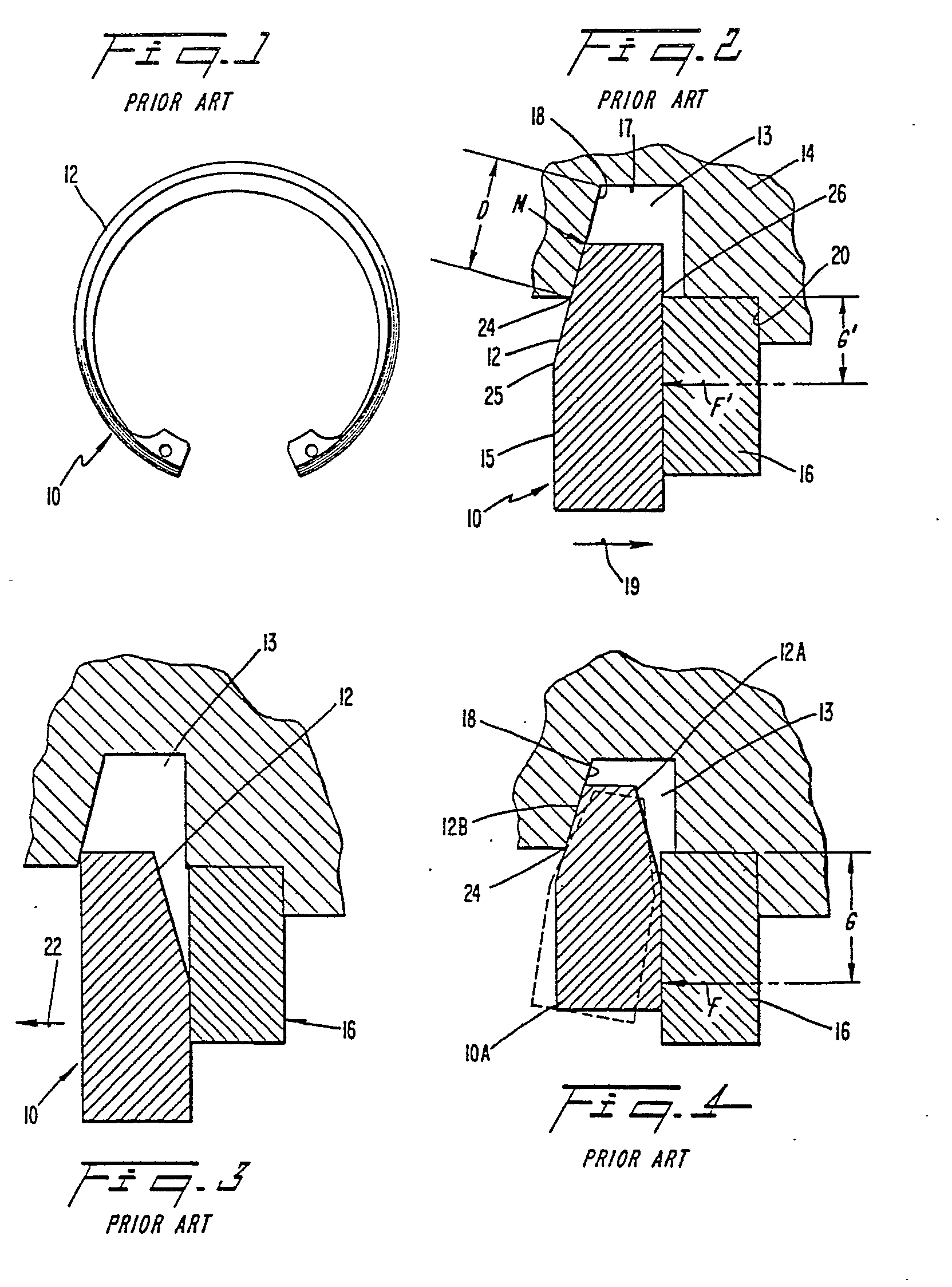 Patent EP0019361B1 - A retaining device ncluding a double-bevel spring ...