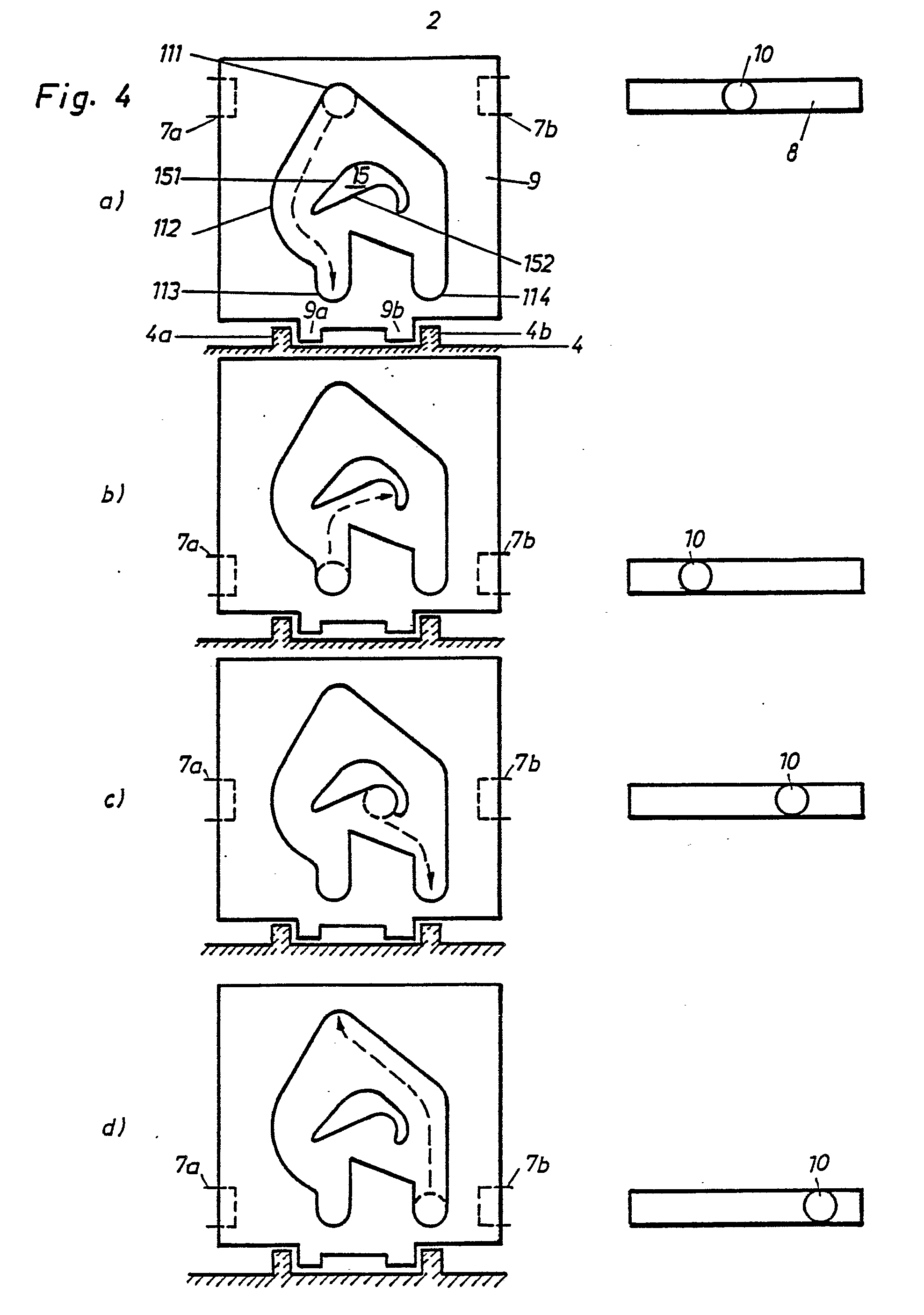 Patent EP0034575B1 - Push button mechanism with locking device for two ...