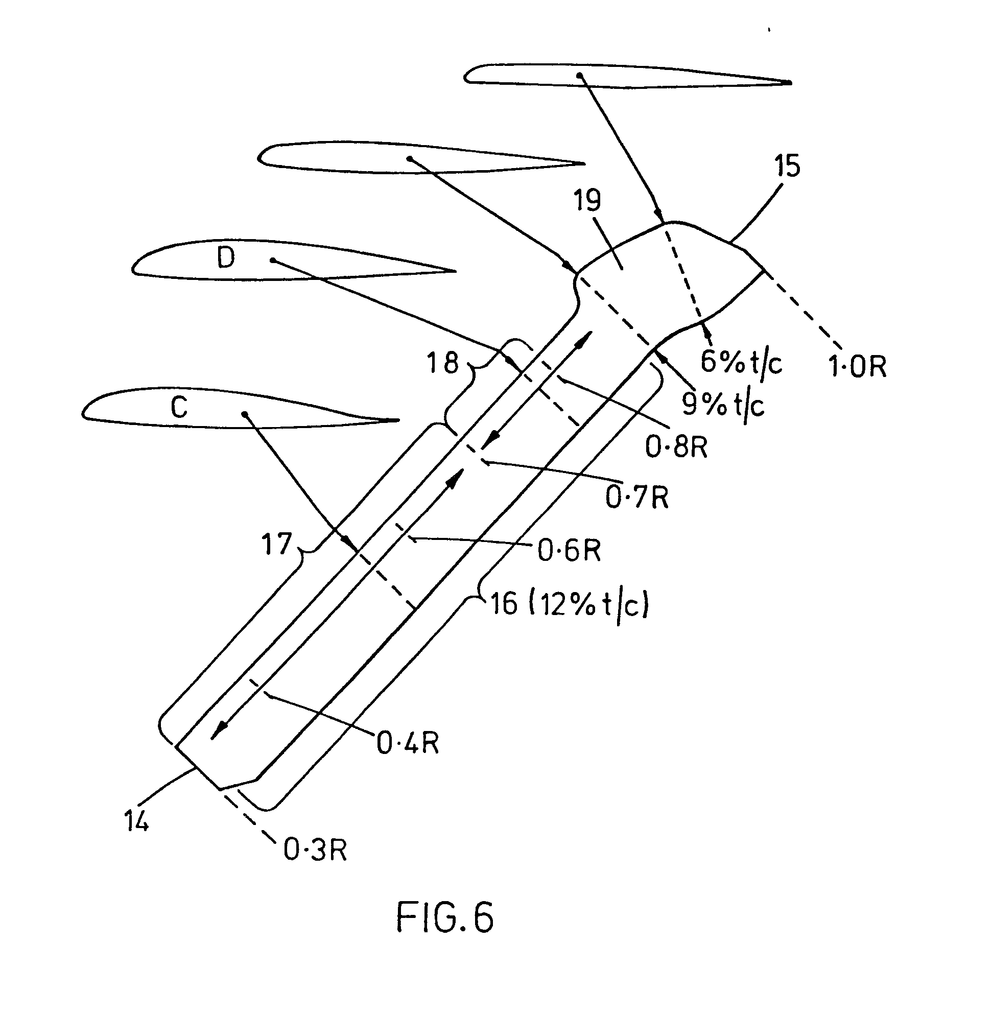Patent EP0037633A1 - Helicopter rotor blade - Google Patents