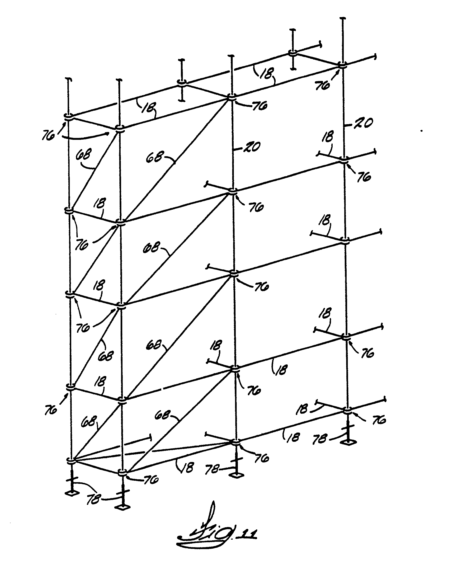 Scaffold Drawing Patents Sketch Coloring Page
