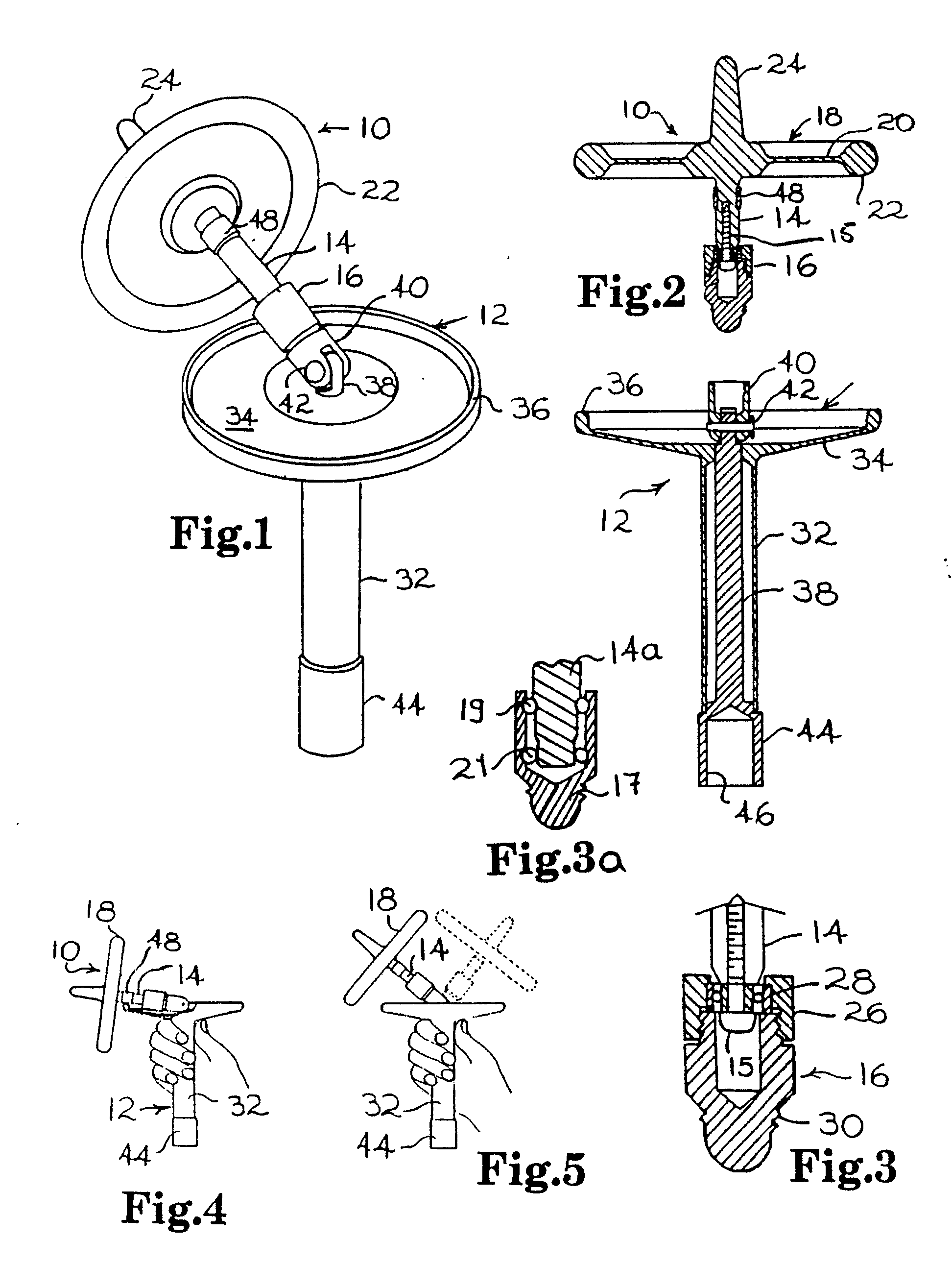 Patent EP0413067A1 - Spinning top and driving device for actuating the ...