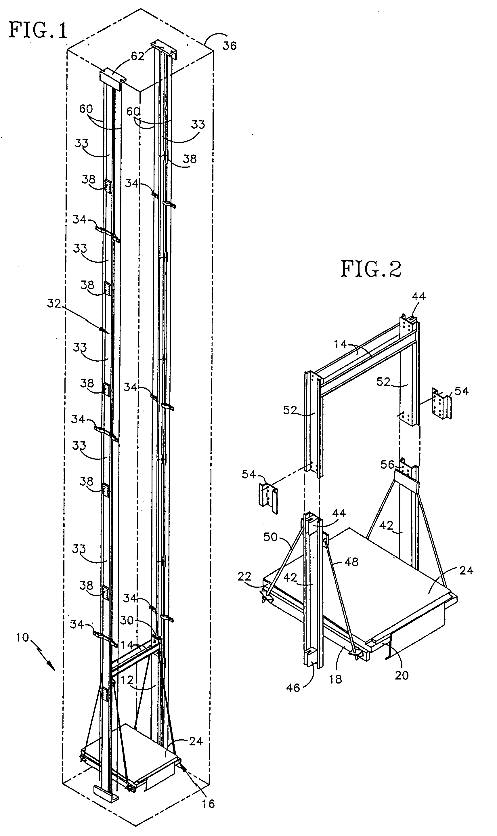 Patent EP0464312A1 - Method and apparatus for erecting hydraulic ...