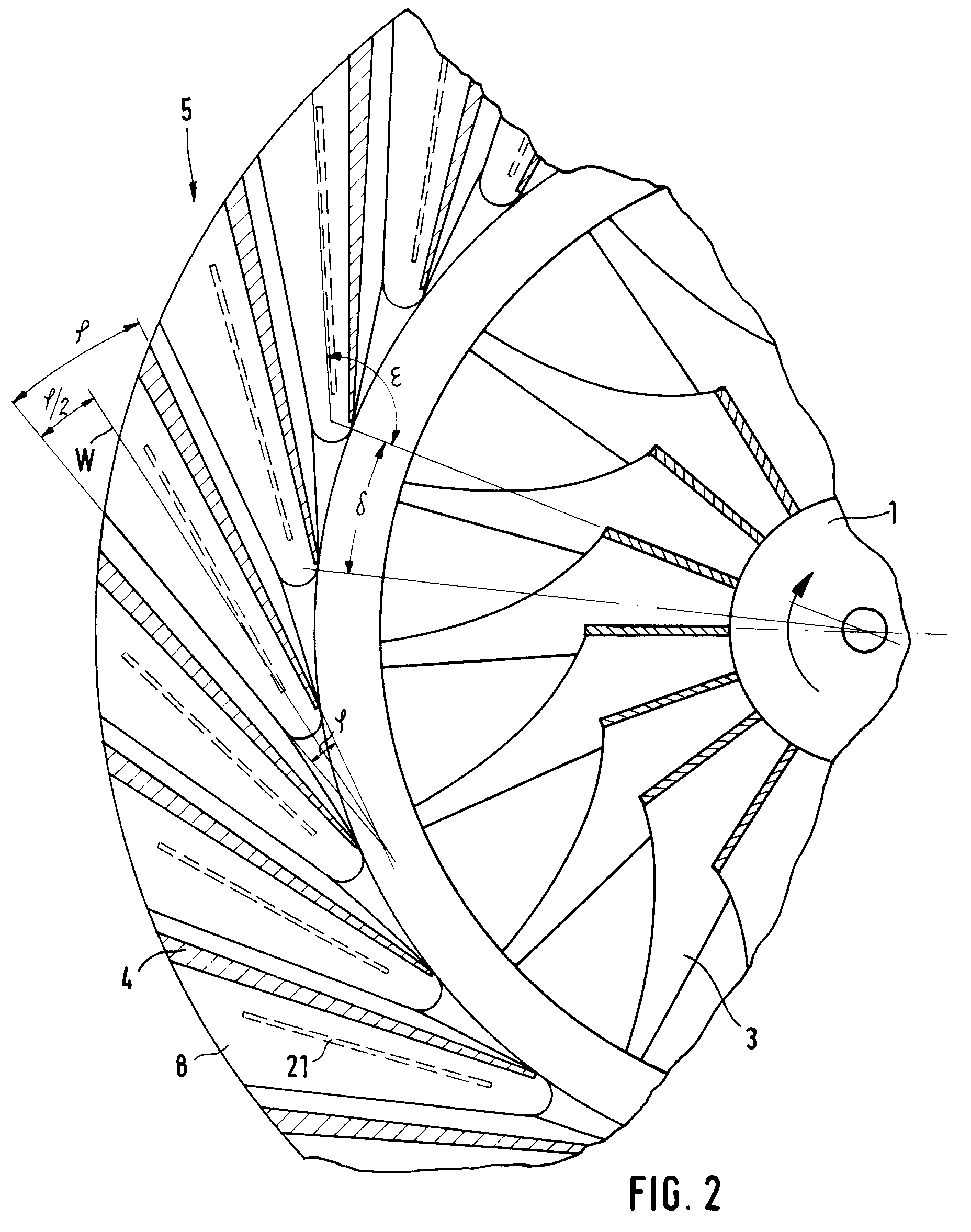 Patent EP0590254A1 - Adjustable radial diffuser - Google Patents