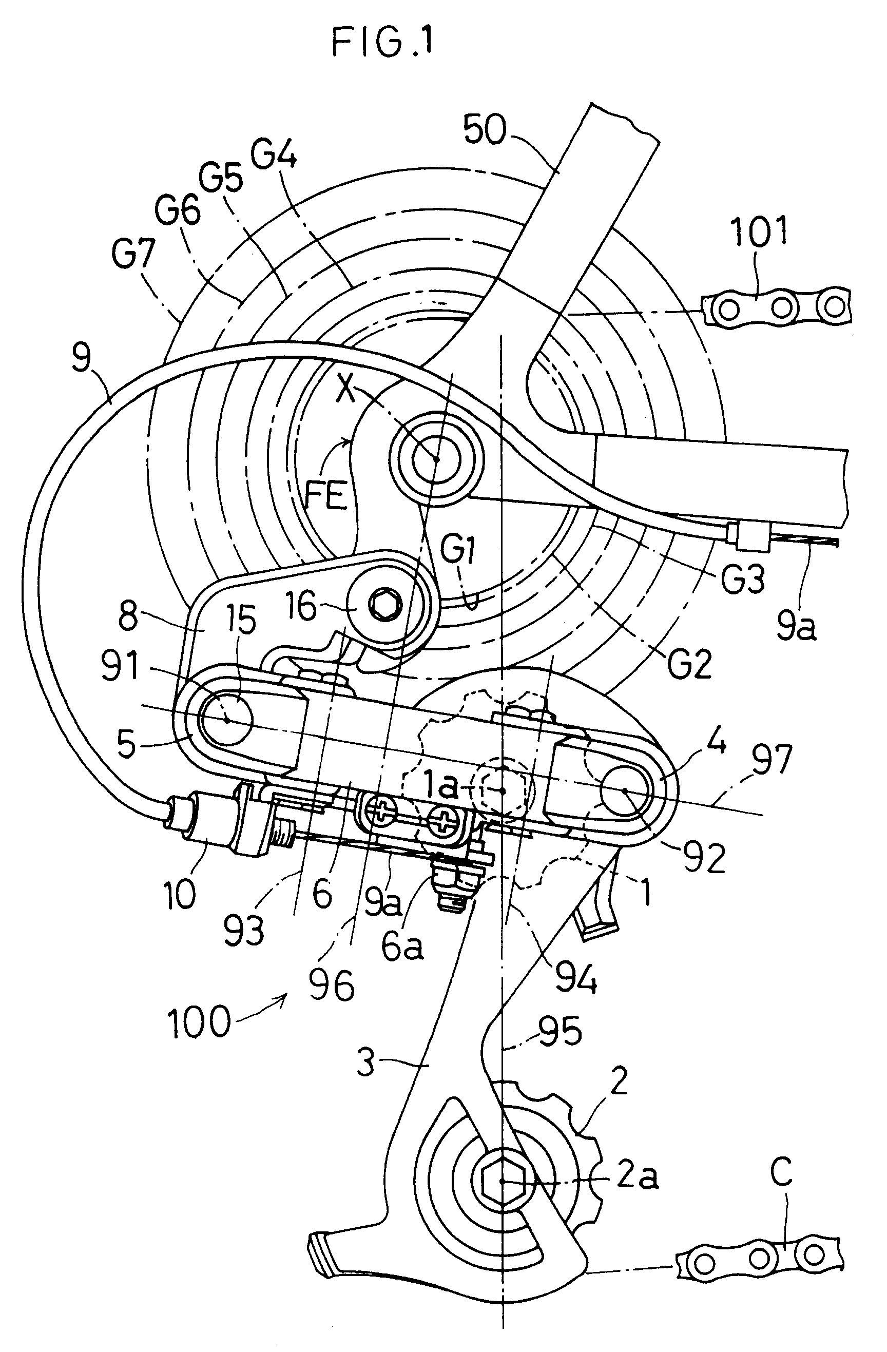 Patents Patent Derailleur Rear Drawing Report Search Bicycle Assembly ...