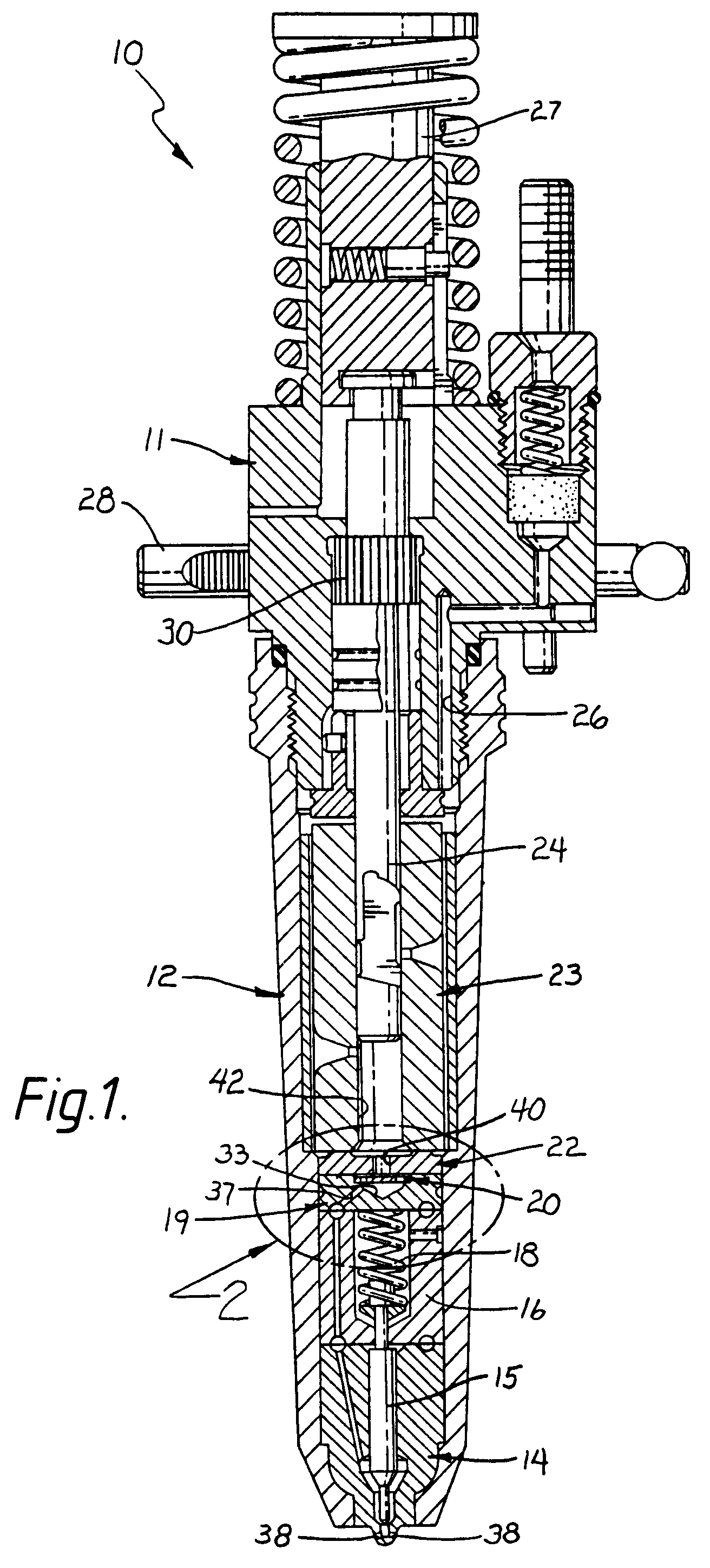Patent EP0610980A1 - Fuel injector and check-valve - Google Patents