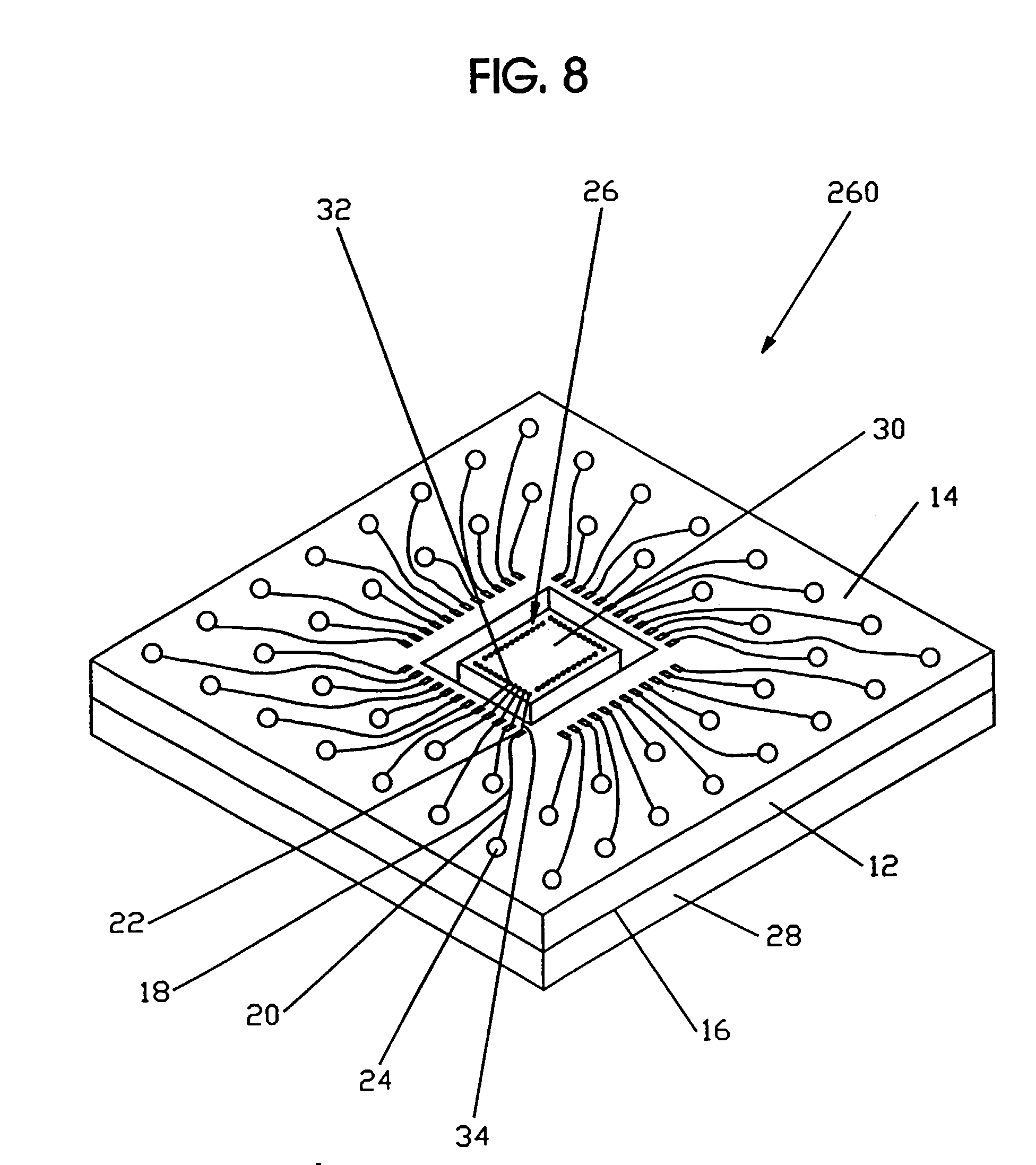 Patent EP0810654A1 - Ball grid array package with substrate having no ...