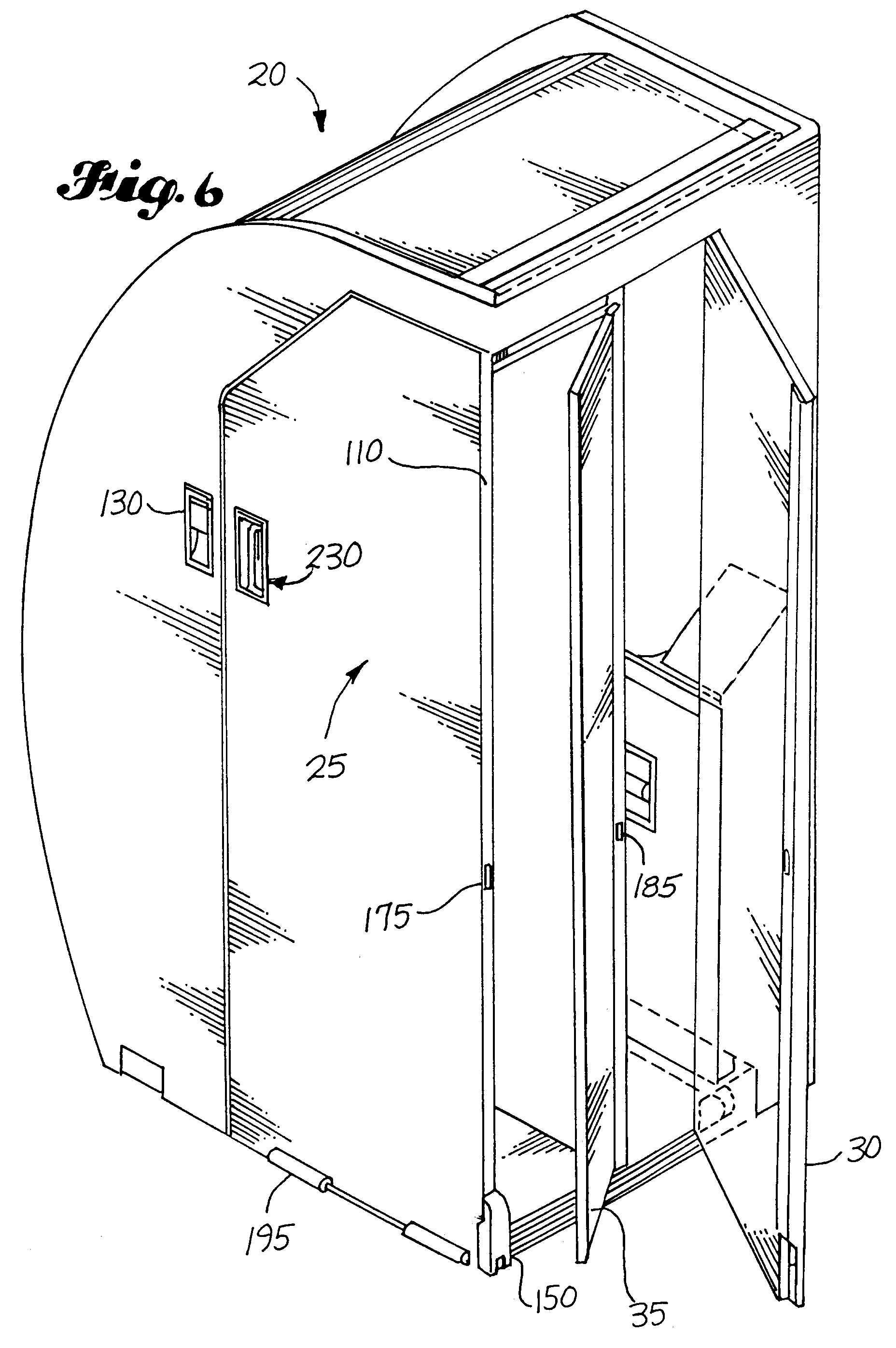 Patent EP0850833A2 - Stowable module airplane lavatory - Google Patents