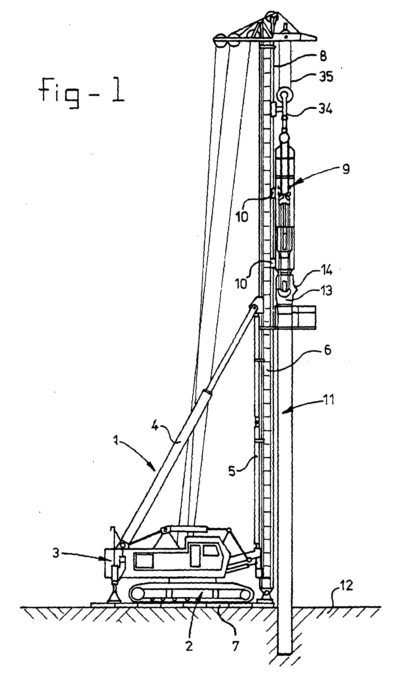 Patent EP0857830B1 - Installation for extracting objects driven in with ...