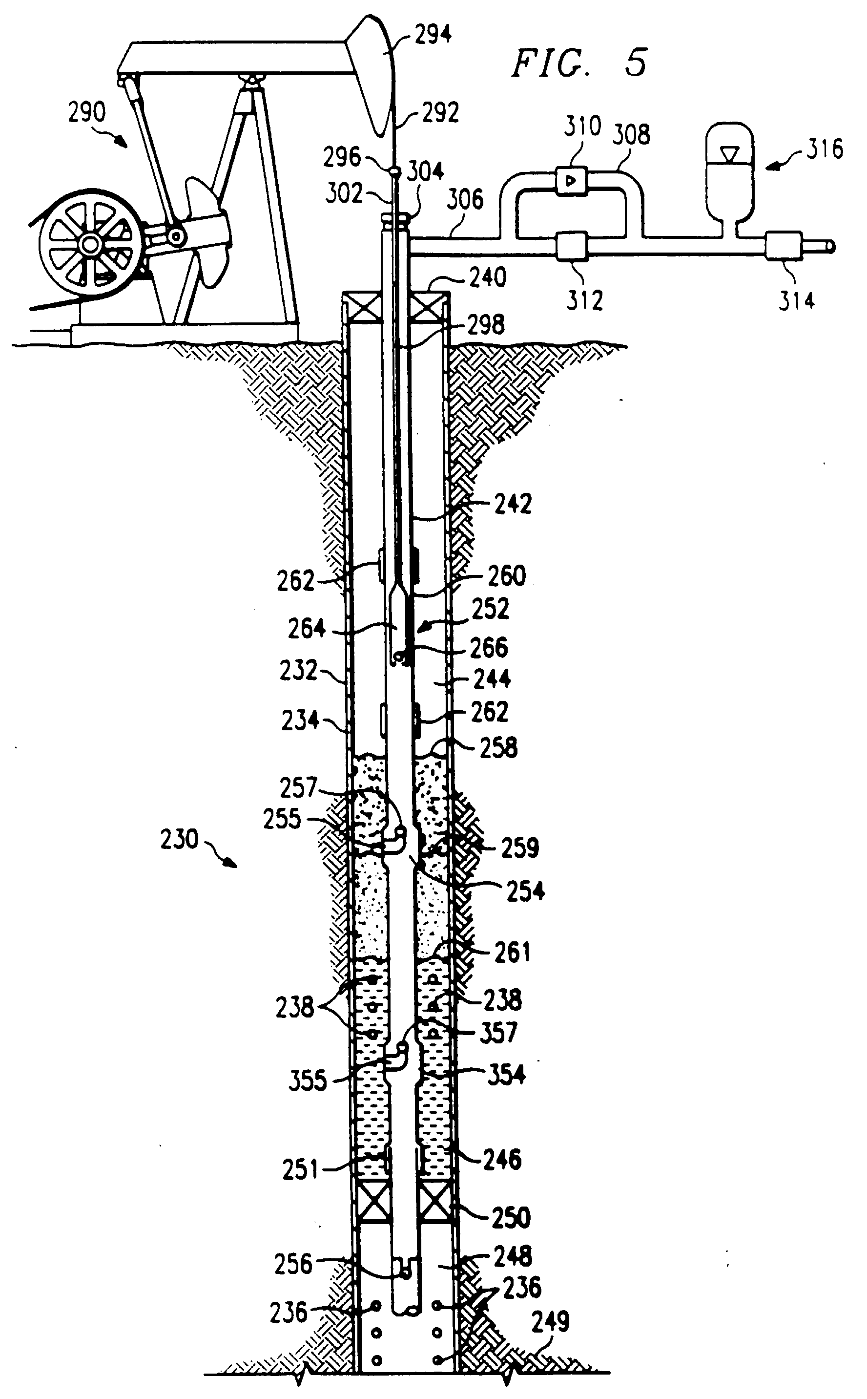 Patent EP0984134A2 - Method and apparatus for down-hole oil/water ...