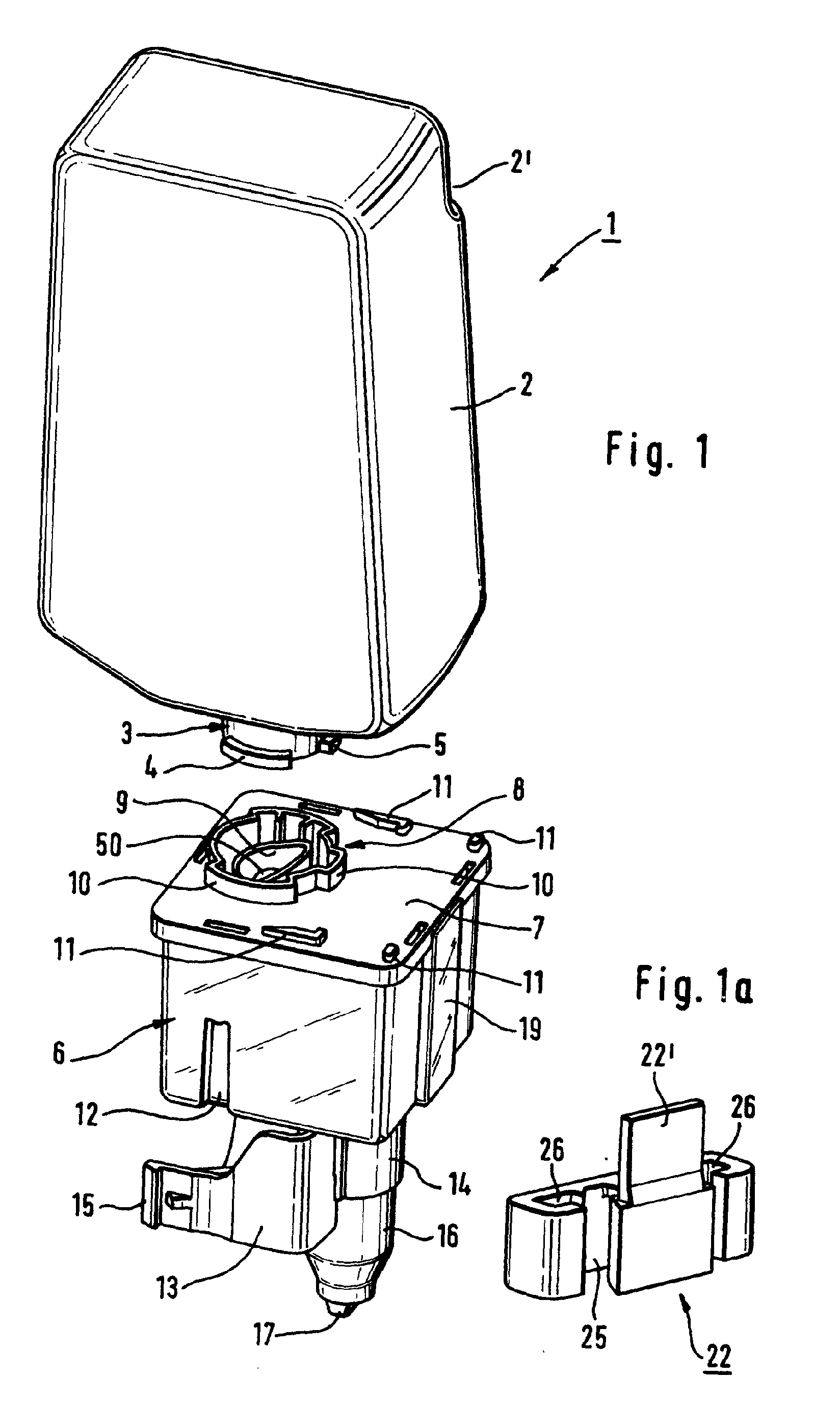 Patent EP1118300A1 - Soap dispenser - Google Patents