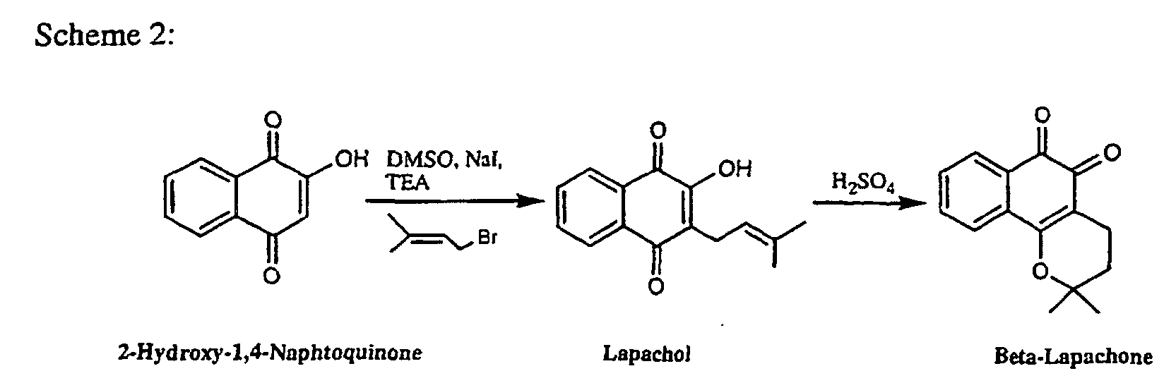 EP1363896B1 - Synthesis of beta-lapachone and its intermediates ...