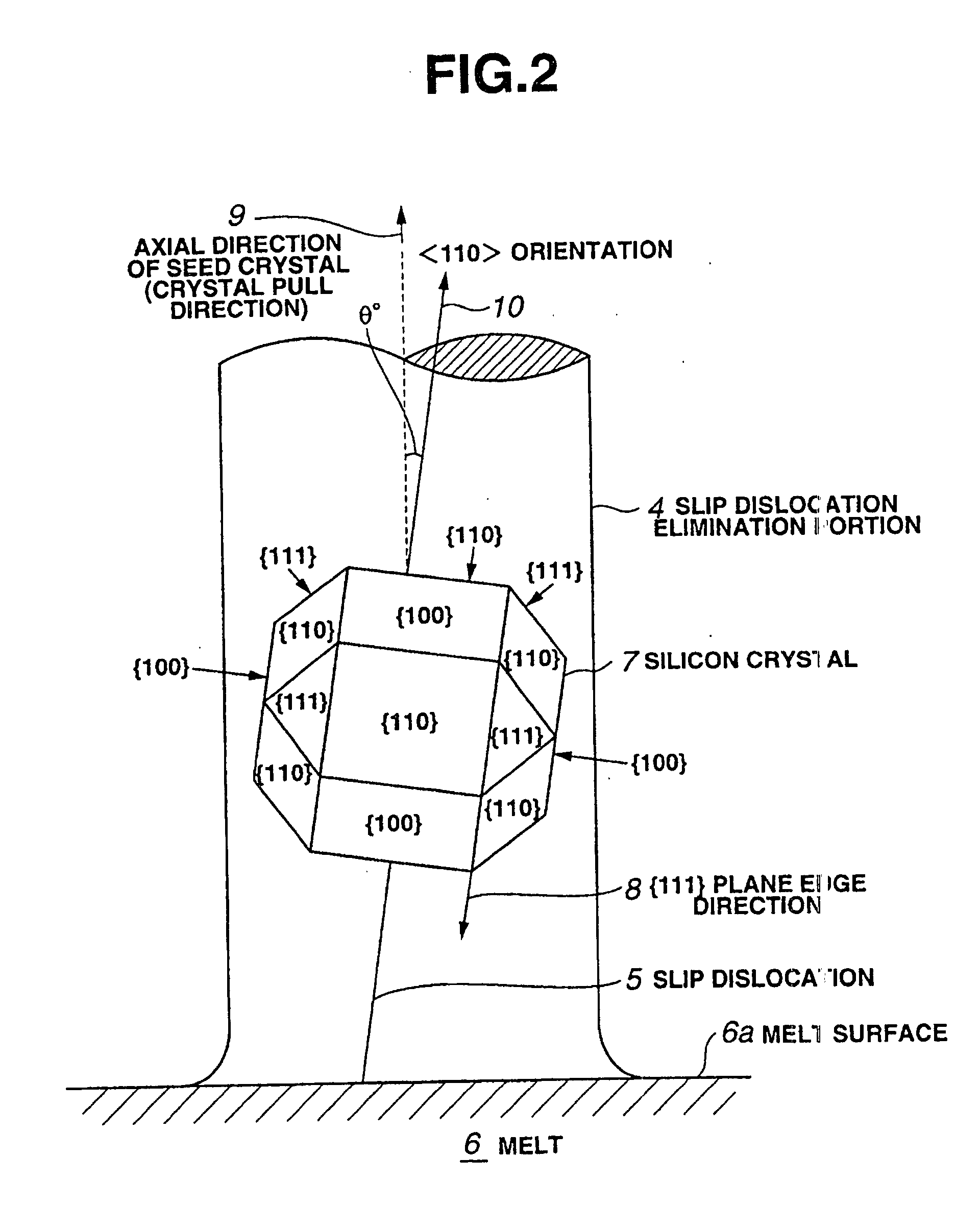Patent EP1498516A1 - Single crystal silicon producing method, single ...