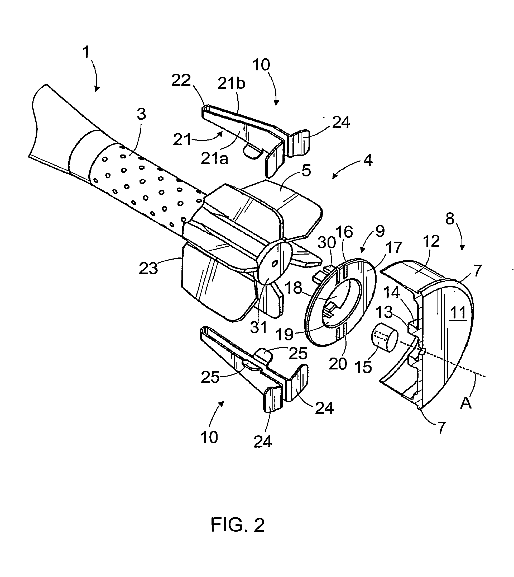 Patent EP1549900B1 - Arrangement for supporting a mortar shell into ...