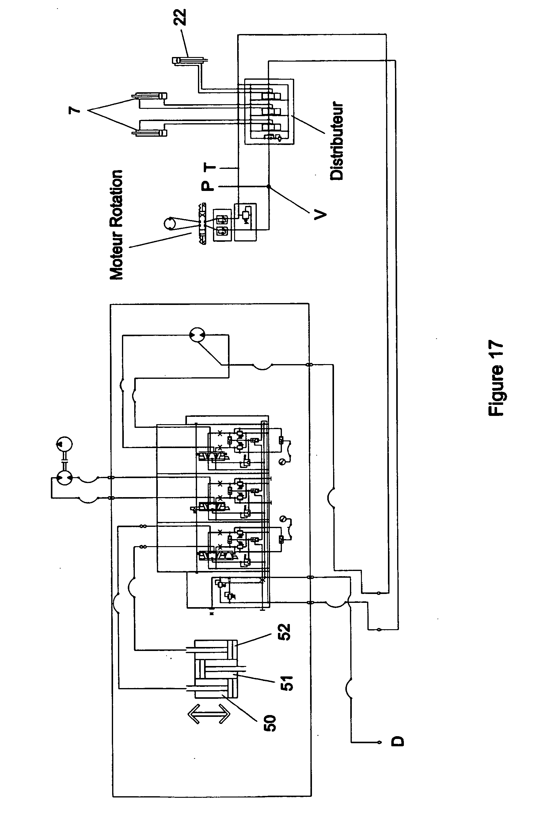Schéma hydraulique foreuse