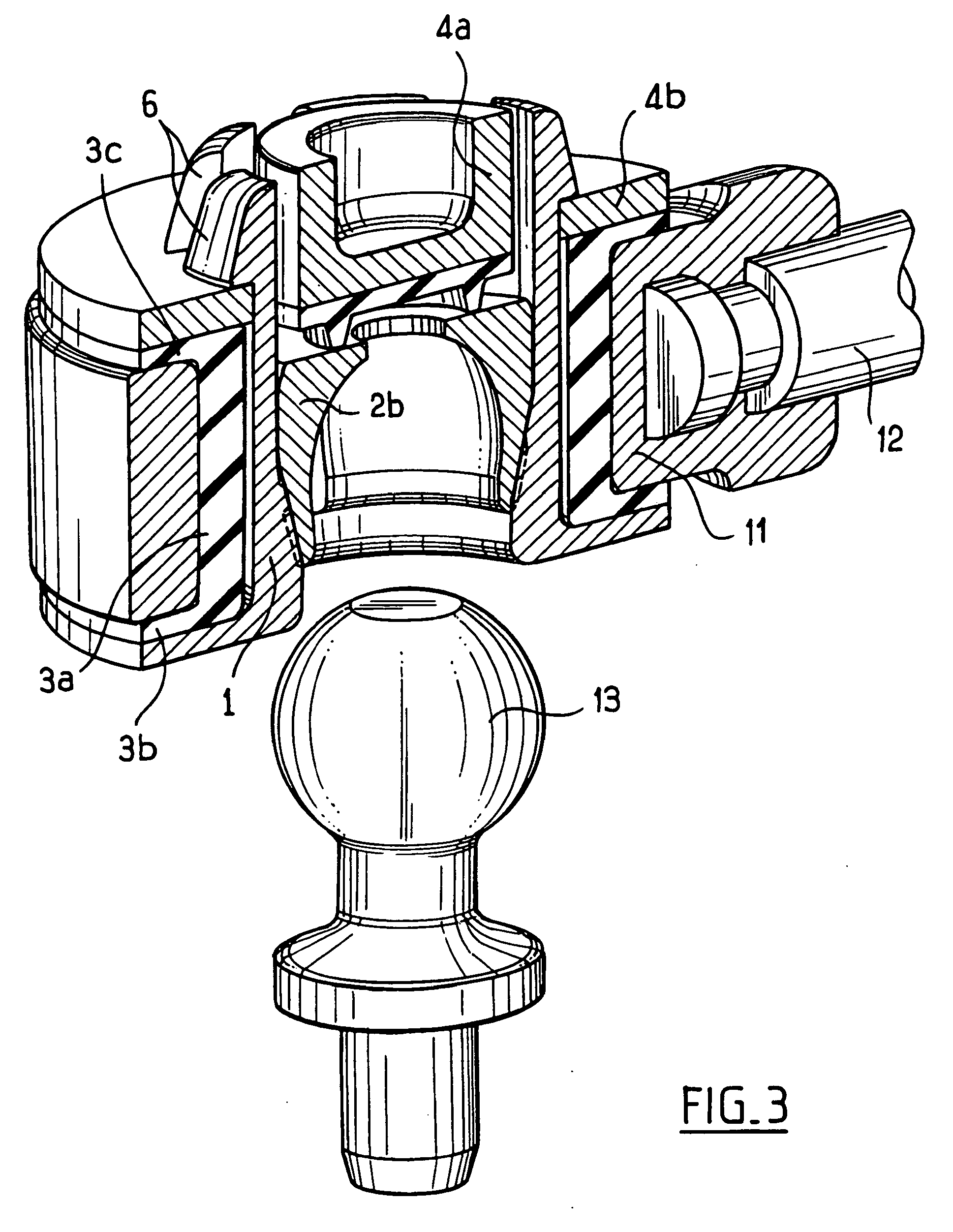 Patent EP1798431B1 - Dispositif de liaison à rotule entre deux éléments ...