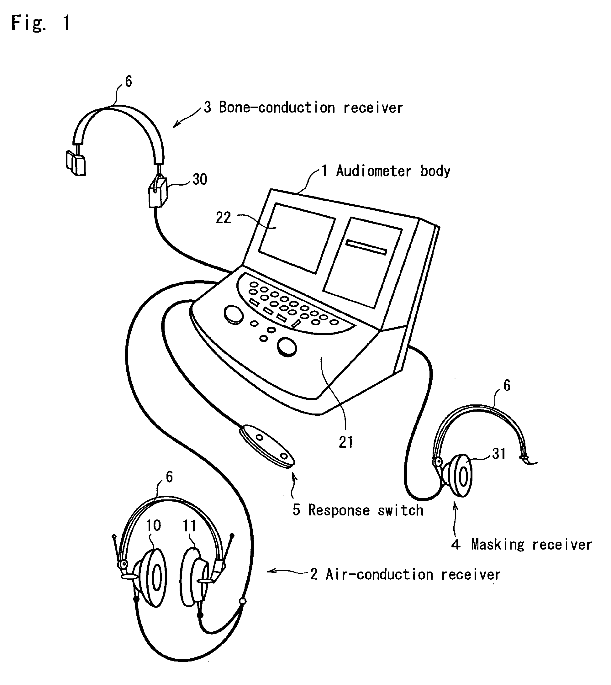 Patent EP1854407A1 - Audiometer receiver and audiometer - Google Patents