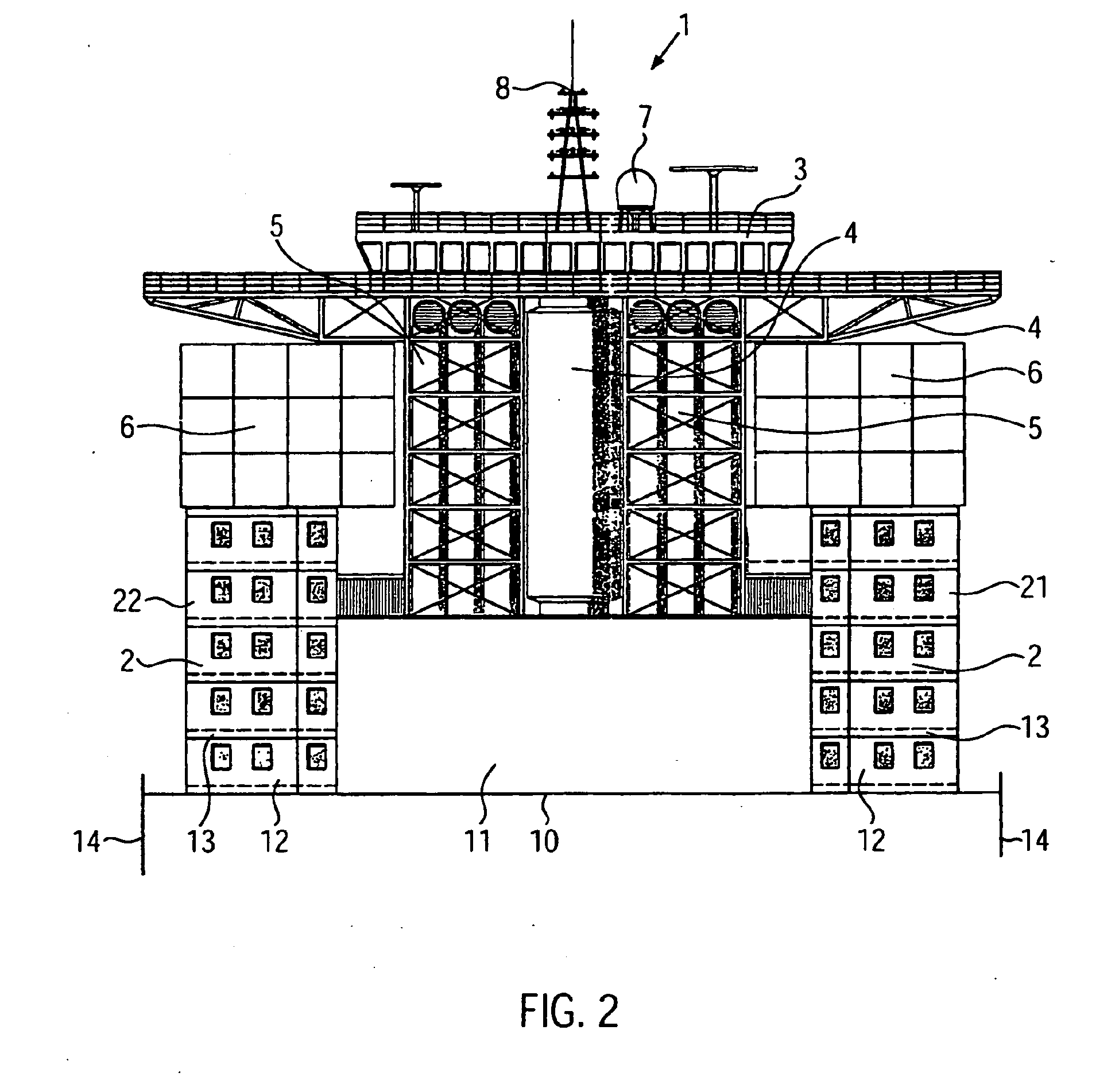 Patent EP1957354B1 - Ship superstructure - Google Patents