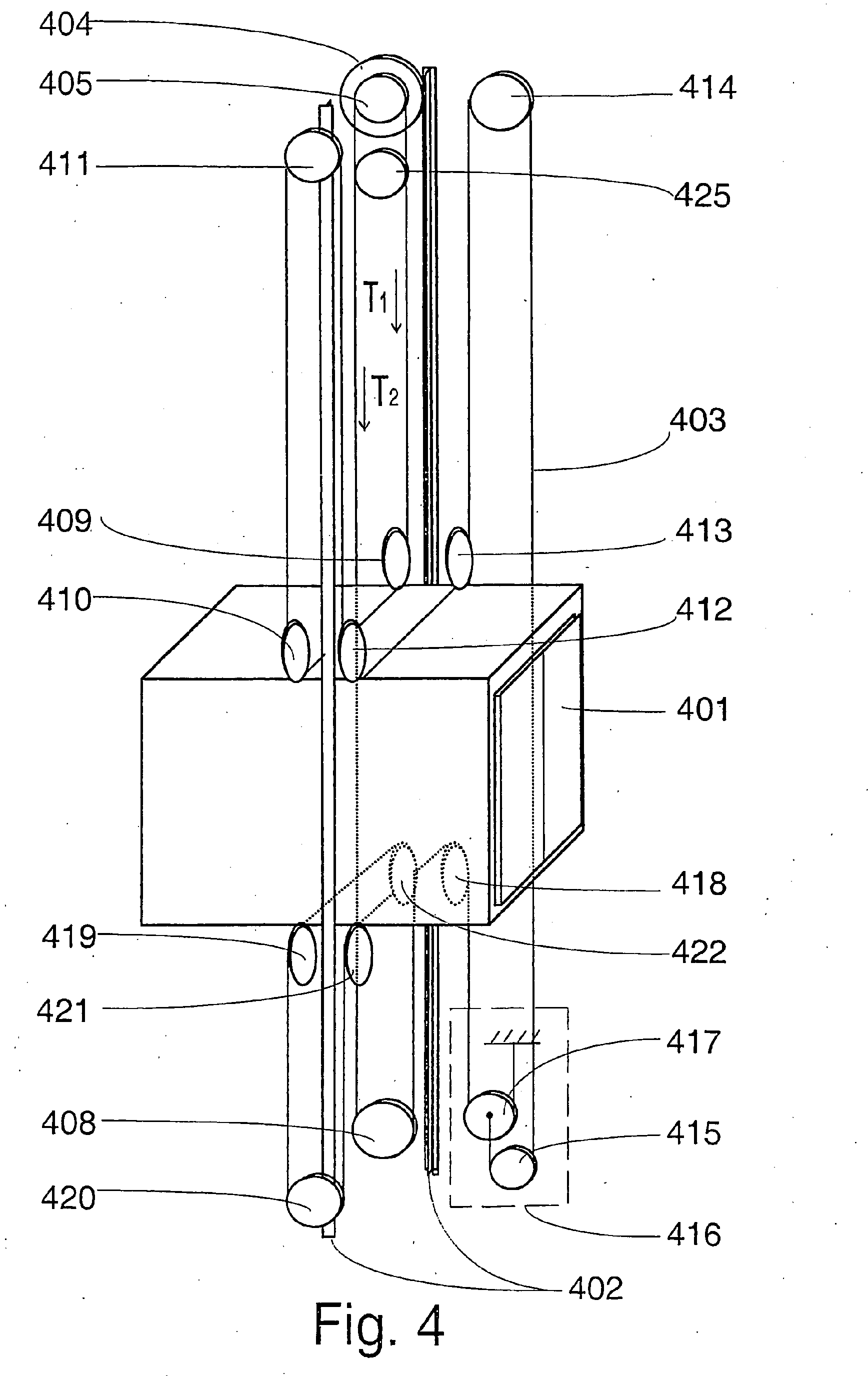 People Elevator Cross Section Illustration