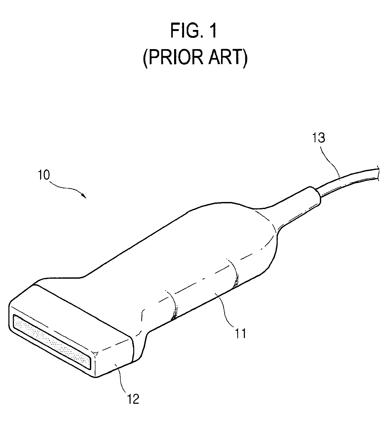 Patent EP1983355A1 - Ultrasound probe having a transducer array with ...