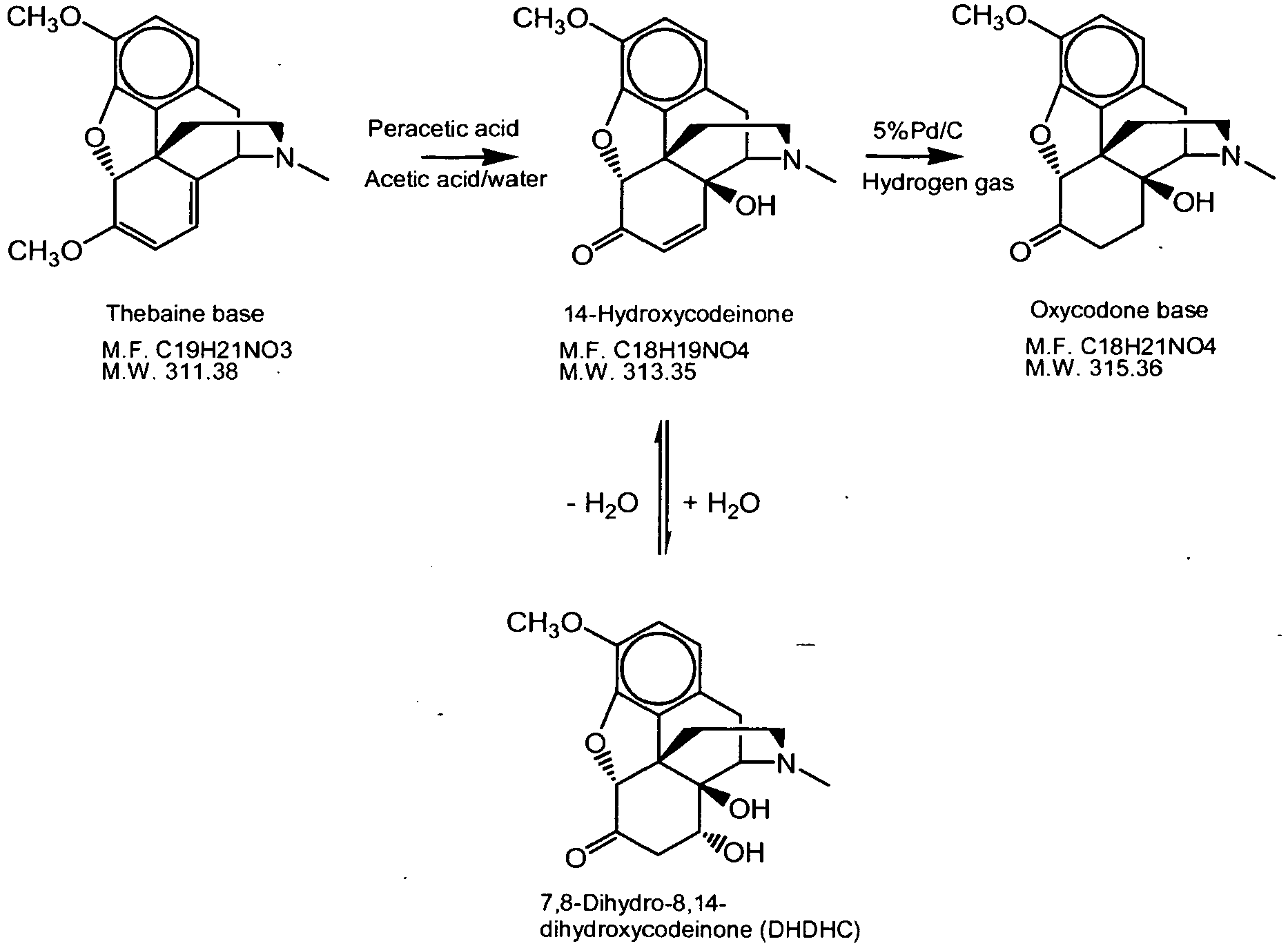 EP2121699B1 - Process for preparing oxycodone having reduced levels of ...