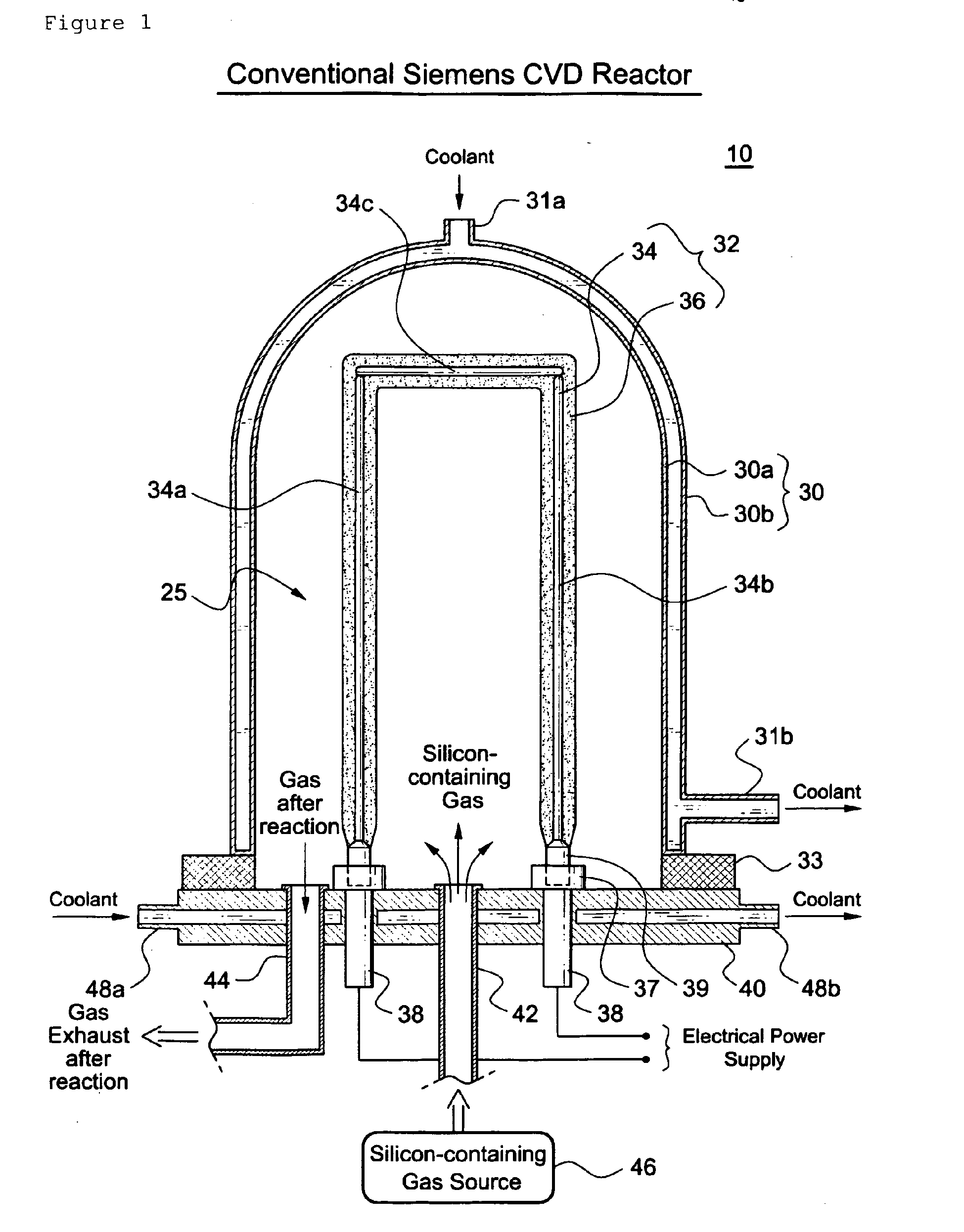 Patent EP2330232A1 - CVD reactor with energy efficient thermal ...