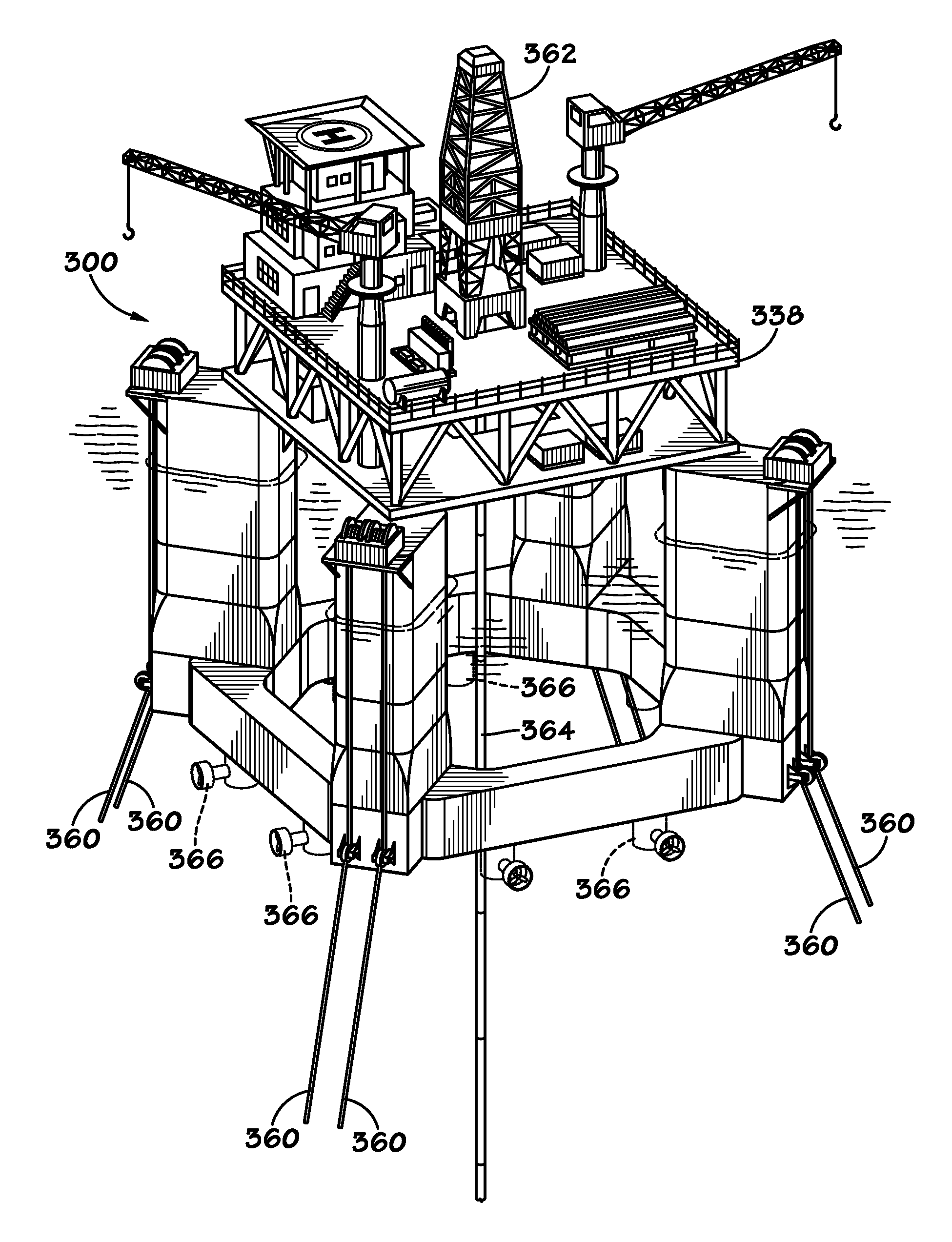 Offshore Platform Patents Sketch Coloring Page