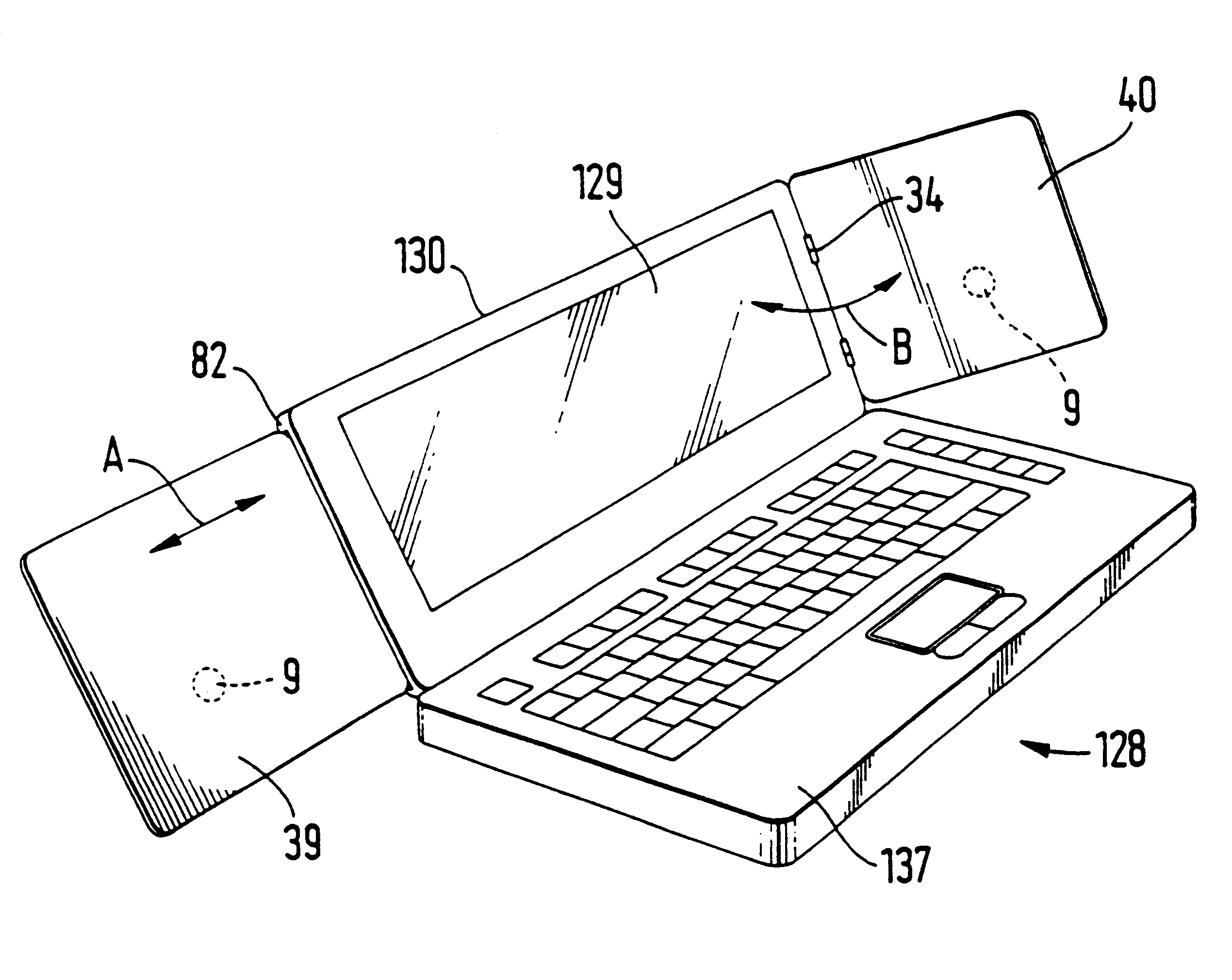 Patent US6243473 - Laptop computer with loudspeaker(s) - Google Patents