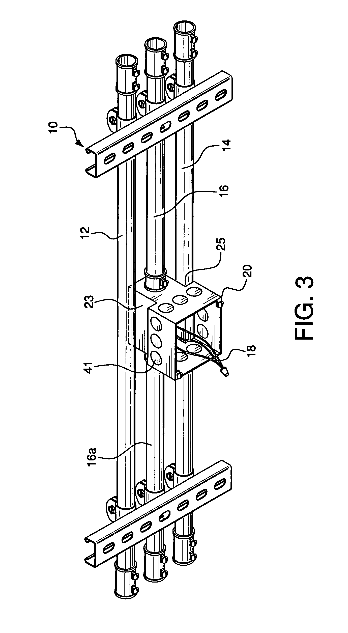 Patent US7022912 - Conduit rack junction box - Google Patents