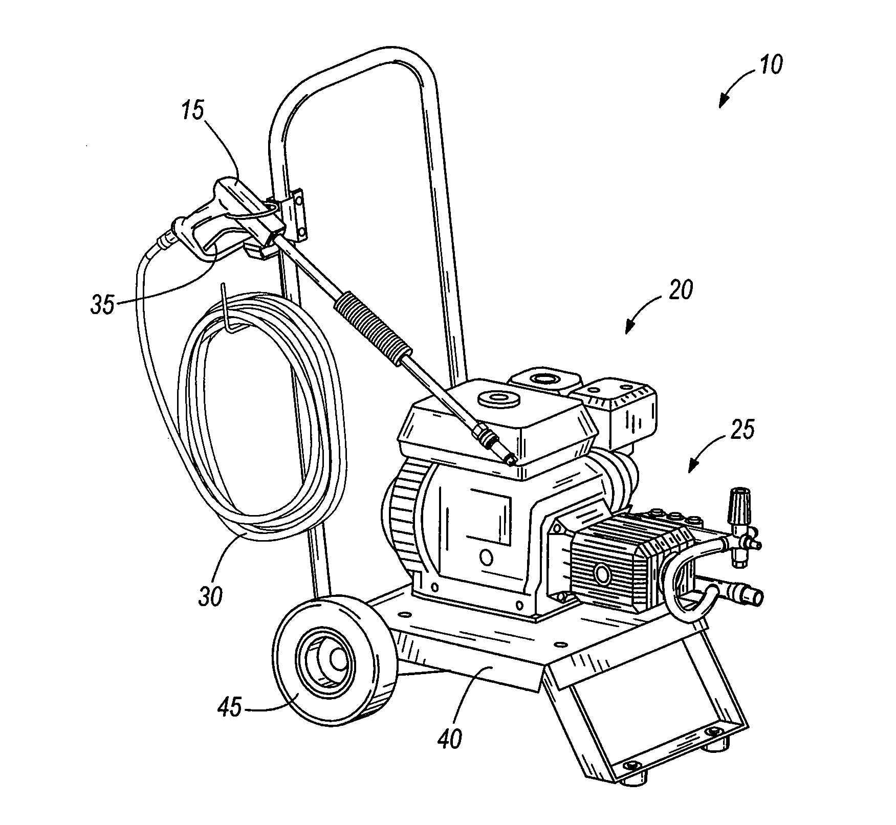 Pressure Washer Patents Idle Down Drawing Sketch Coloring Page
