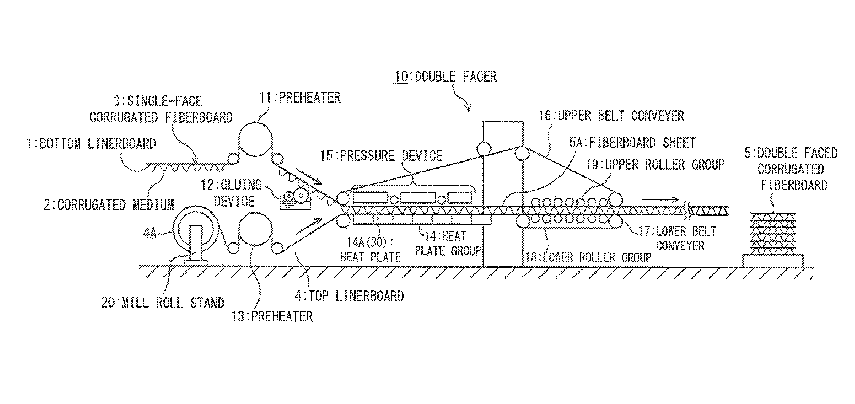 Patent US8307870 - Heat plate unit and double facer for fabricating ...