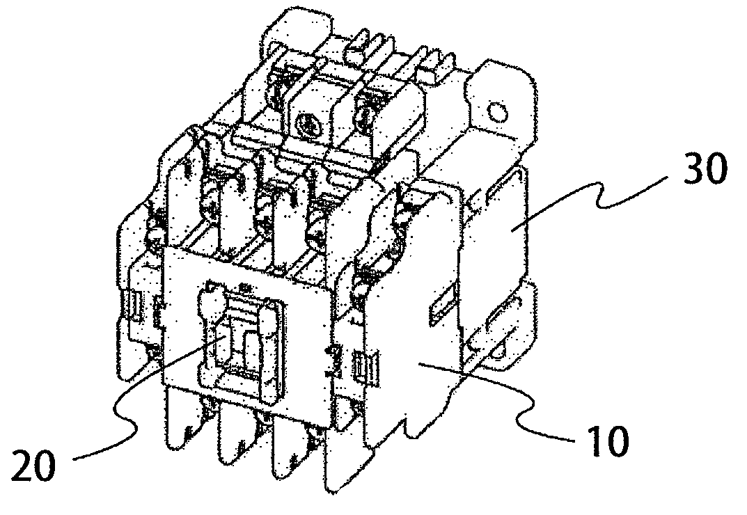 Patent US8324992 - Electromagnetic contactor - Google Patents