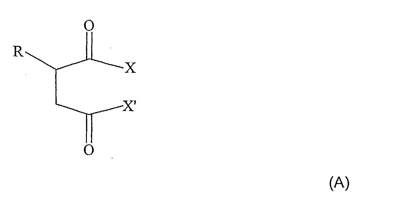 EP1424322A1 - Low molecular weight branched alkenyl succinic acid ...