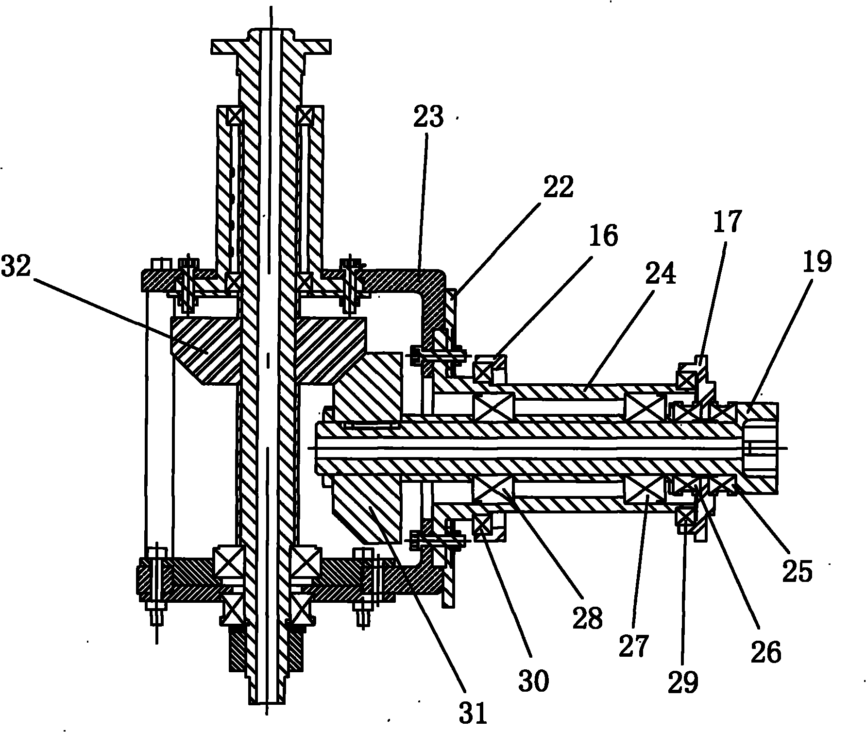 CN101973398A - Tilt rotation driving mechanism for tilt rotation ...
