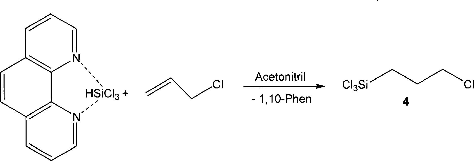 DE102008019858A1 - Preparing alkyltrichlorosilane compound comprises ...